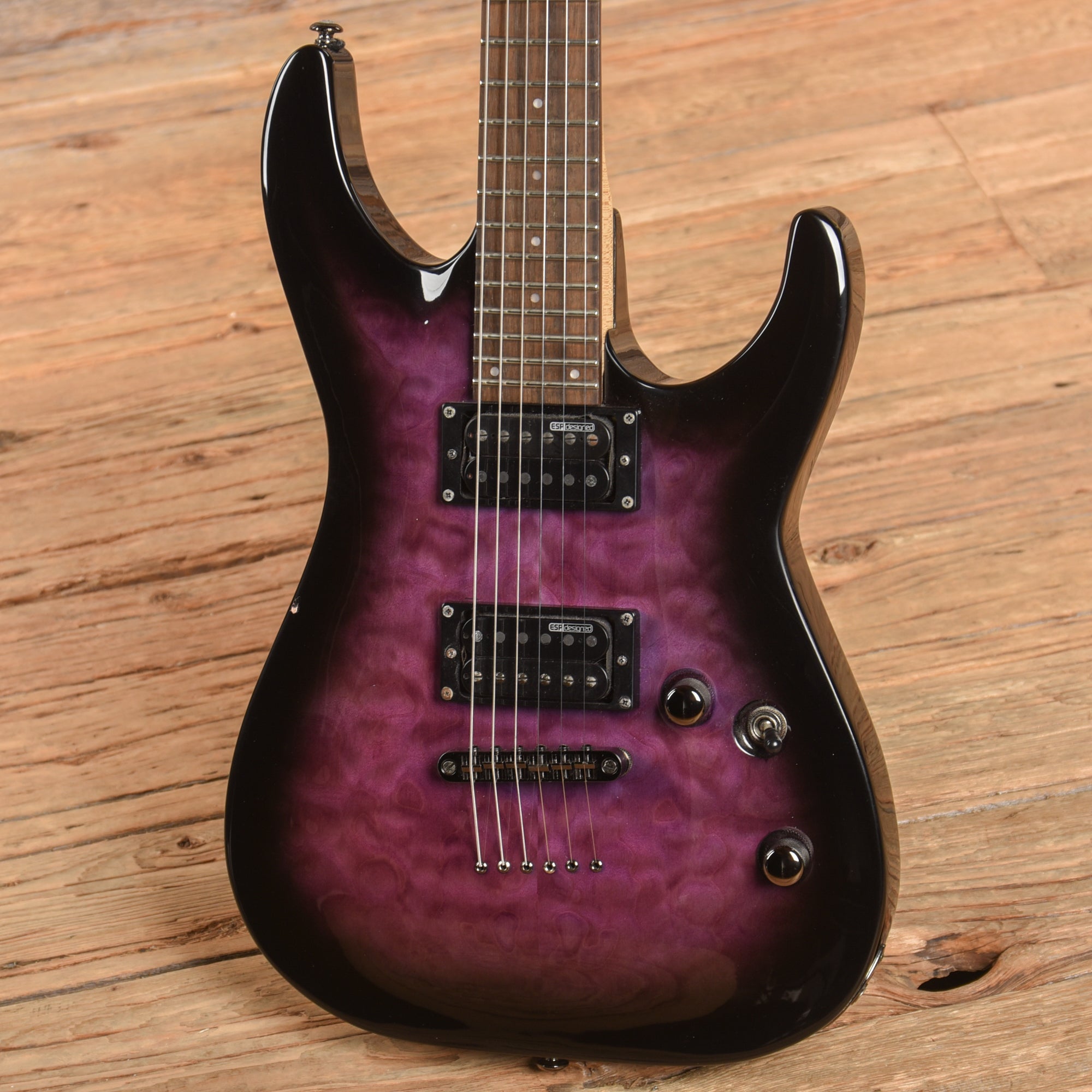 LTD MH-100 QMNT Reindeer Blue 2014 – Chicago Music Exchange