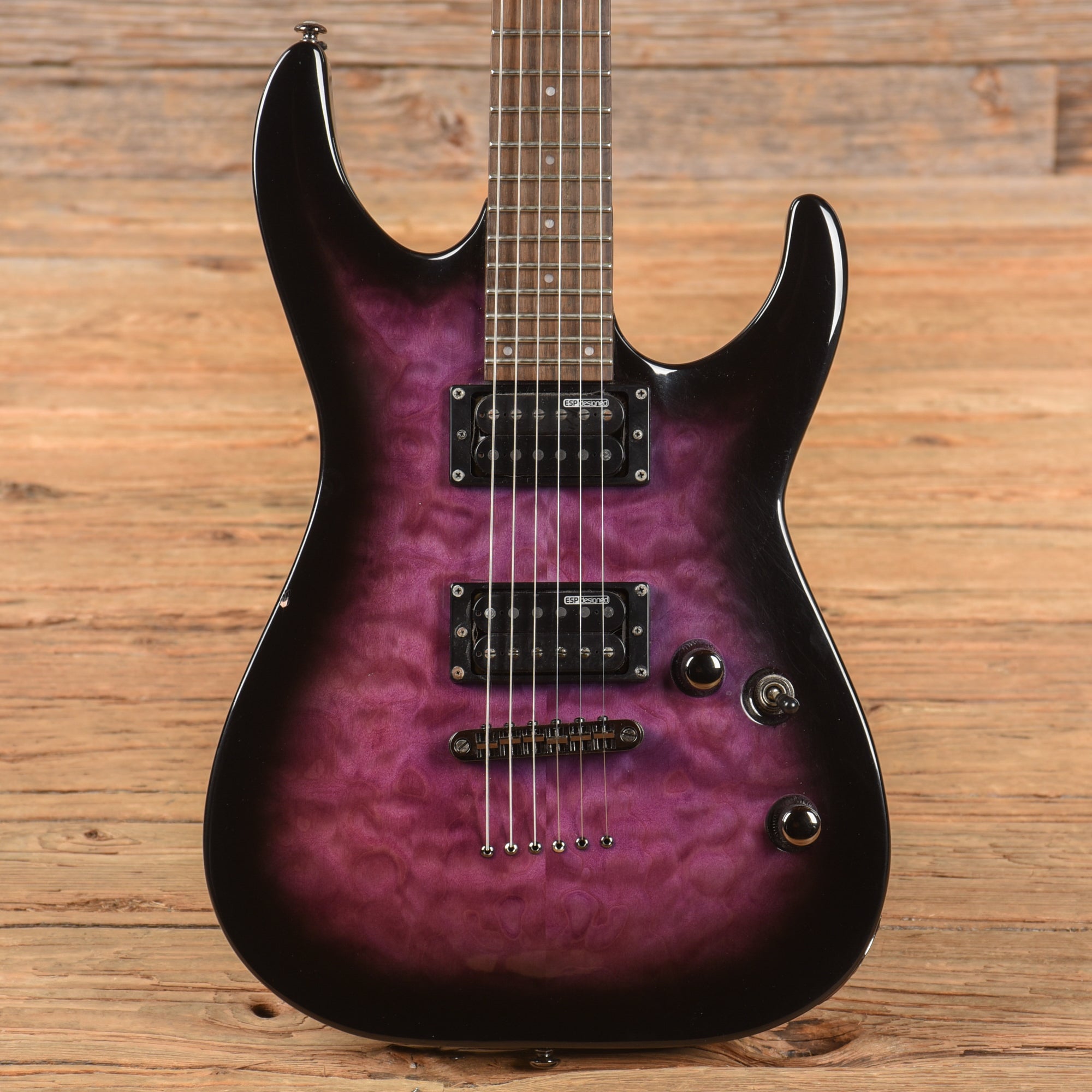 LTD MH-100 QMNT Reindeer Blue 2014 – Chicago Music Exchange