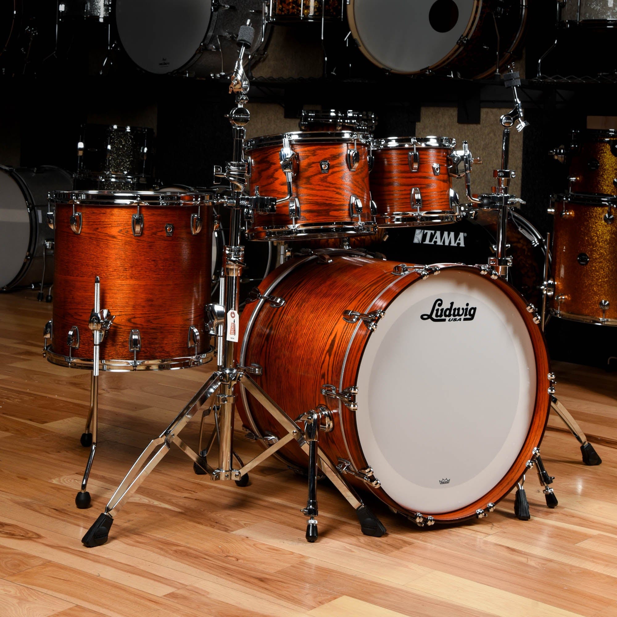Ludwig Classic Oak 10/12/16/22 4pc. Drum Kit Tennessee Whiskey ...