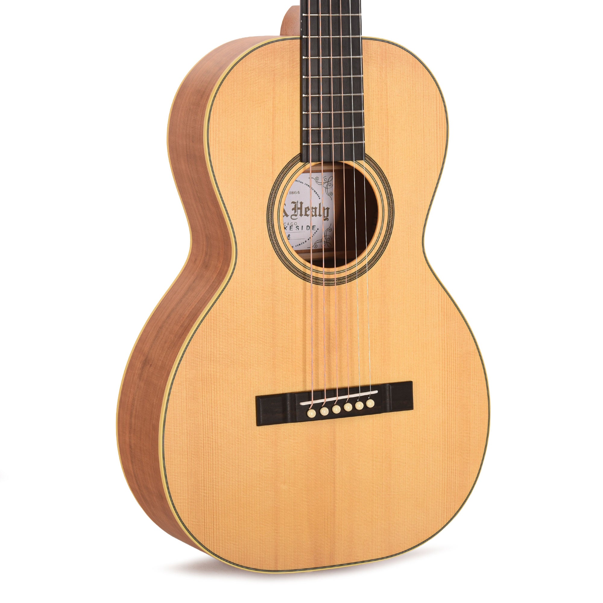 Lyon & Healy The Lakeside Adirondack Red Spruce/Cherry Satin Natural ...