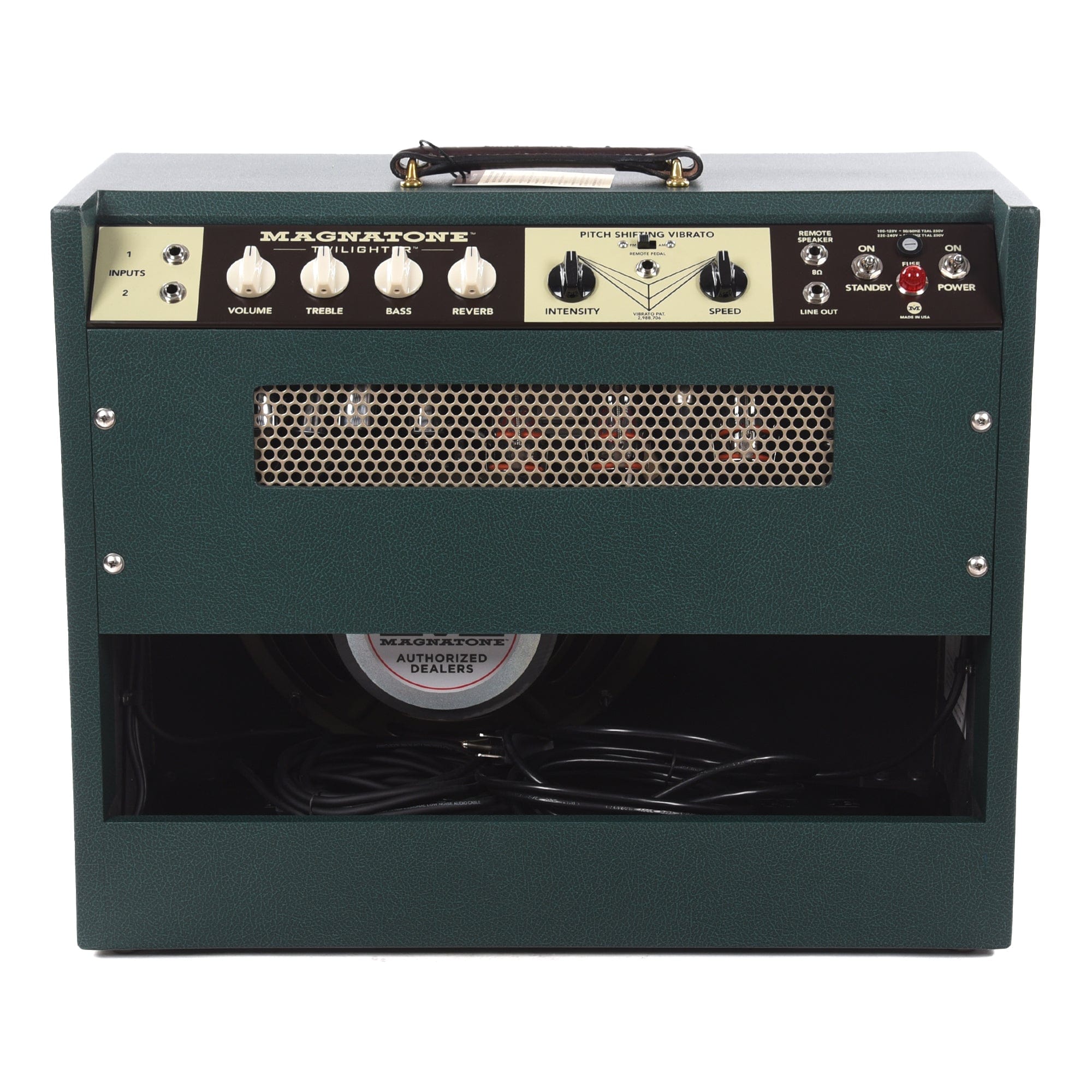 Magnatone Twilighter 22W 1x12 Combo Amp Dark Green – Chicago Music Exchange