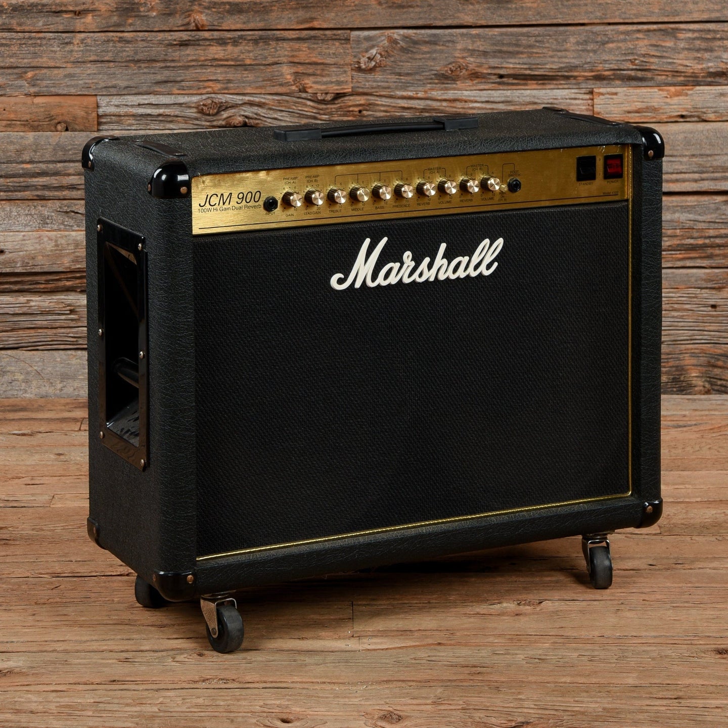 Marshall JCM900 Model 4102 100-Watt Hi-Gain Dual Reverb 2x12" Guitar C ...