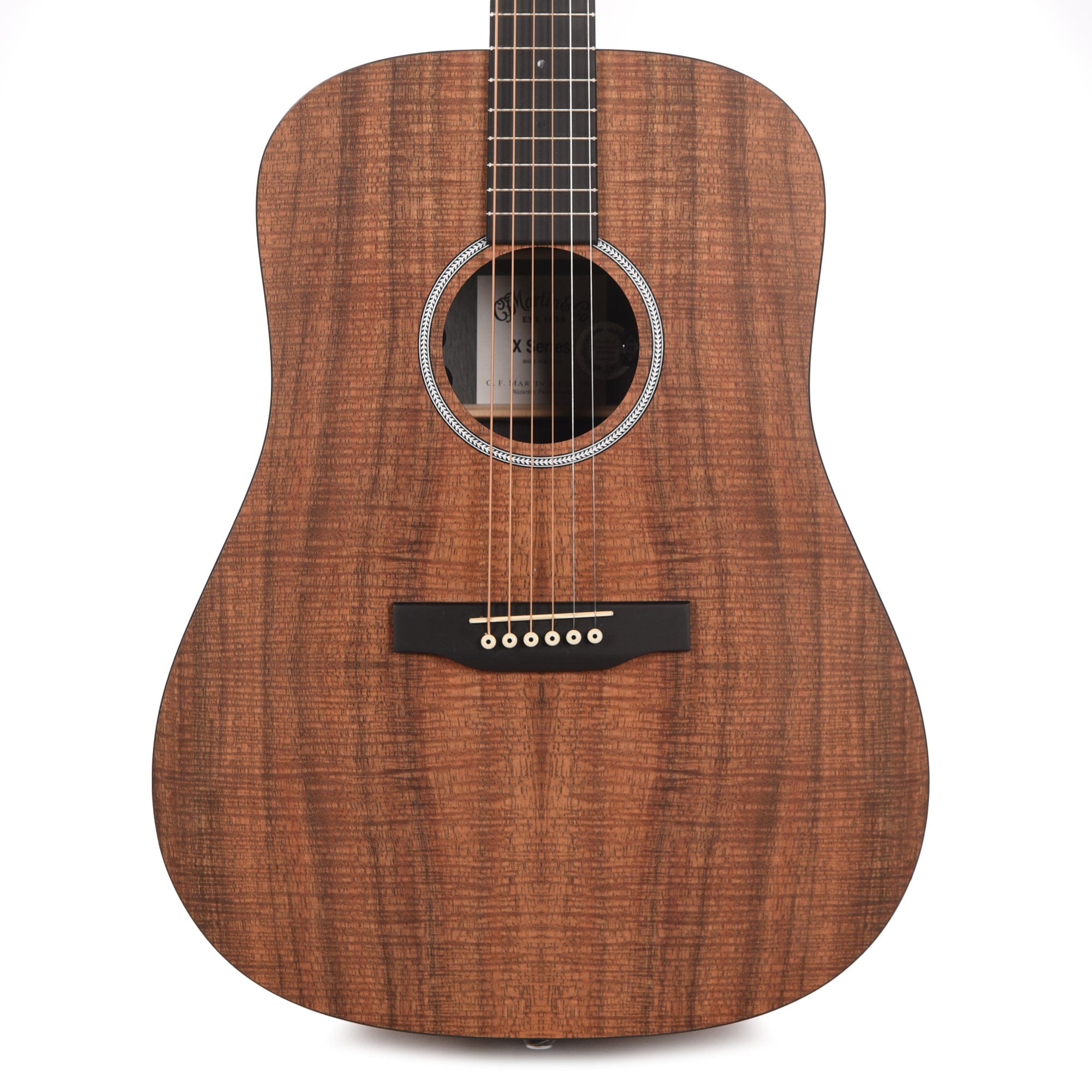 Martin D-X1E Figured Koa Pattern HPL Natural – Chicago Music Exchange
