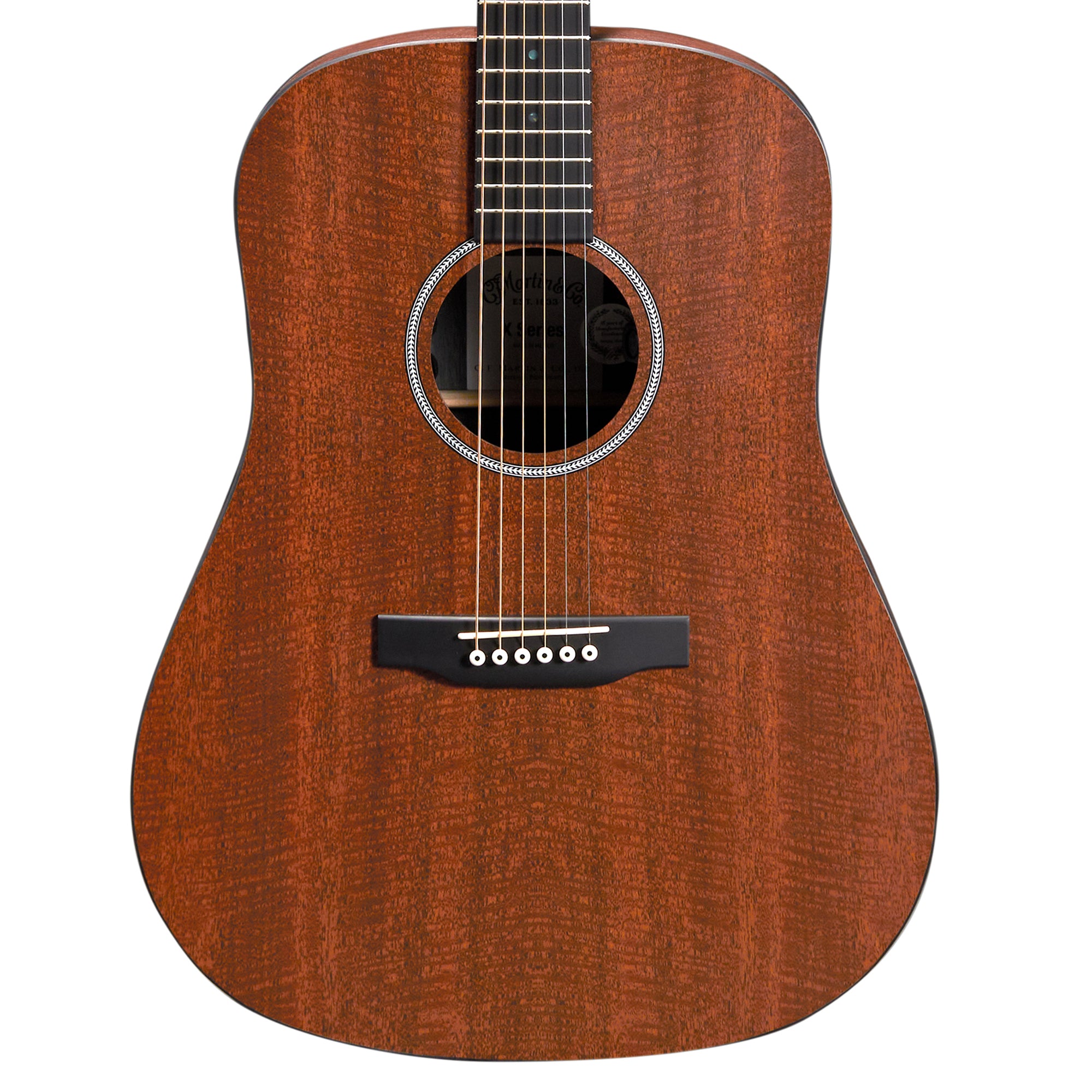 Martin D-X1E Figured Mahogany Pattern HPL Natural – Chicago Music Exchange