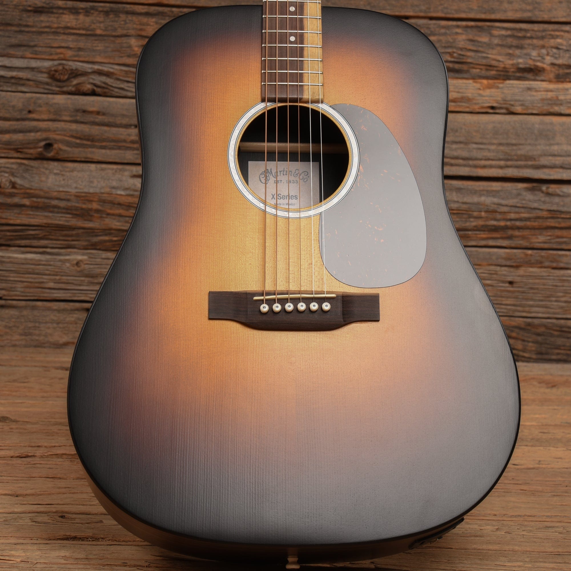 Martin D-X2E Burst Sitka/Macassar HPL w/Fishman MX – Chicago Music Exchange