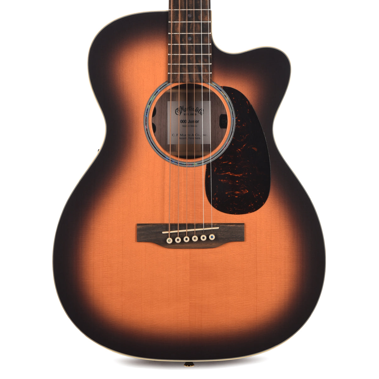 Martin Junior Series 000C Jr E Sat Spruce/Black Walnut Vintage Burst ...