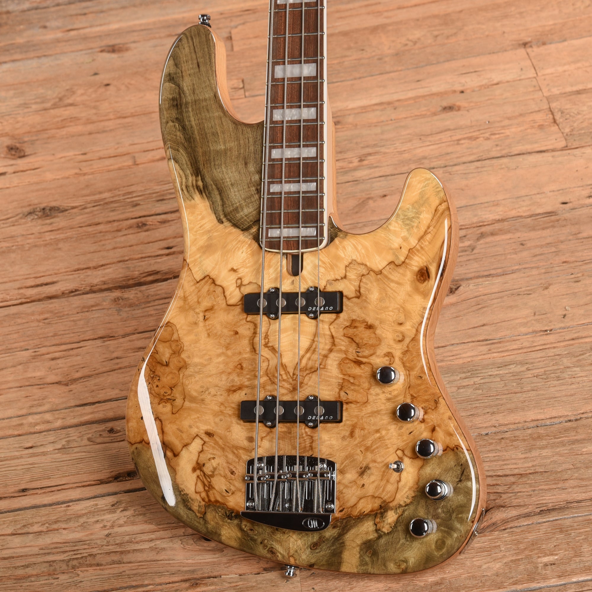 Mayones Jabba Custom BB 4-String Buckeye Burl Natural Gloss 2021 ...