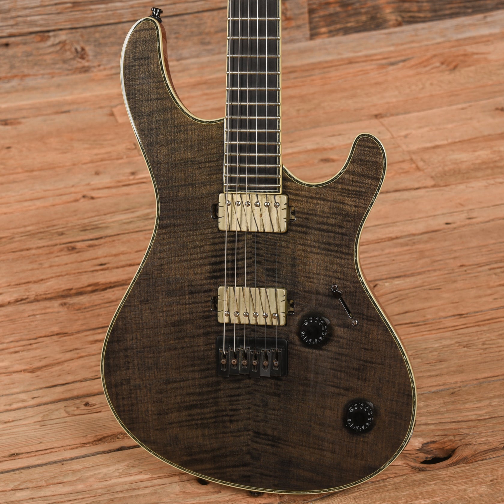 Mayones Regius 6 Transparent Black – Chicago Music Exchange