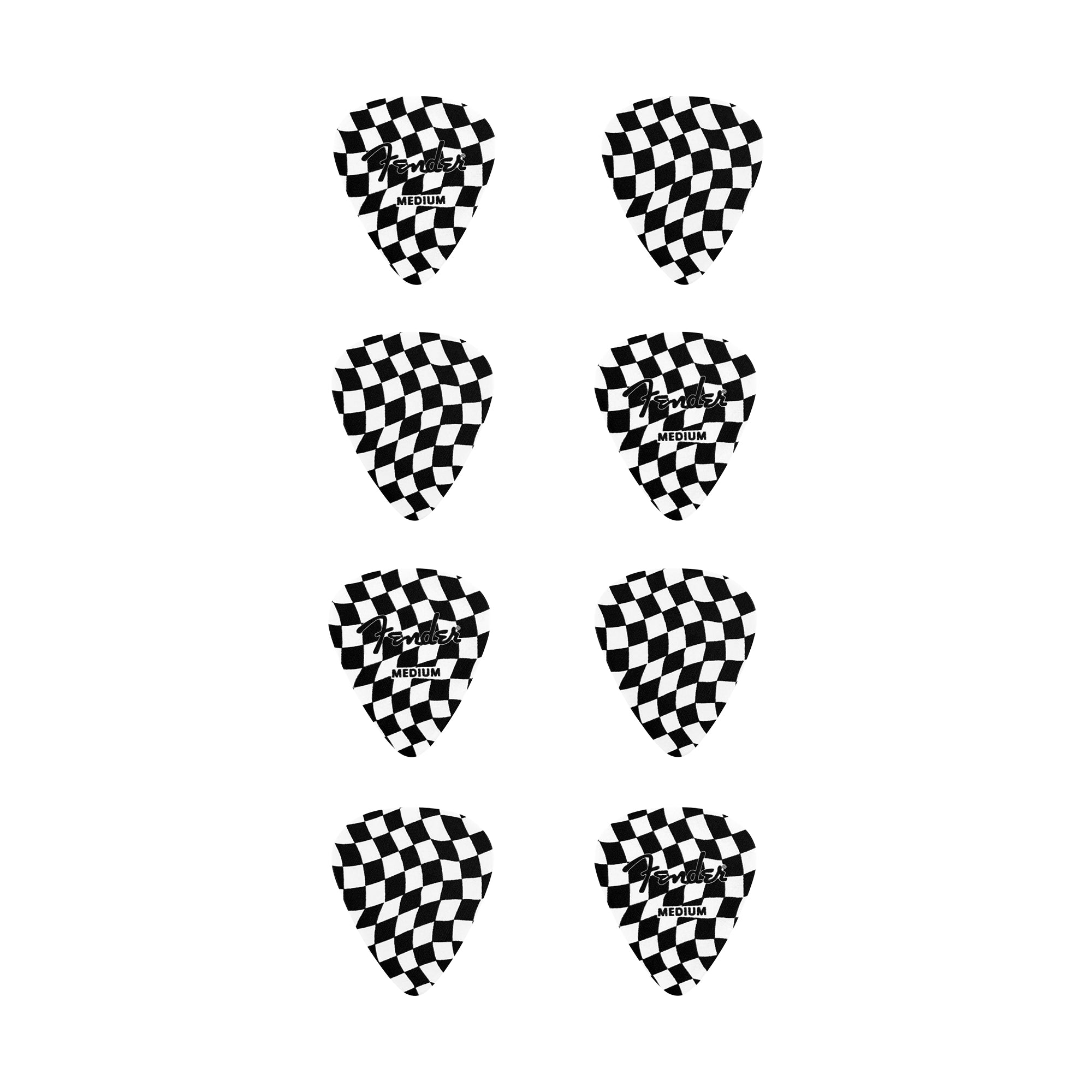 Fender 351 Celluloid Picks Checkerboard (8) – Chicago Music Exchange