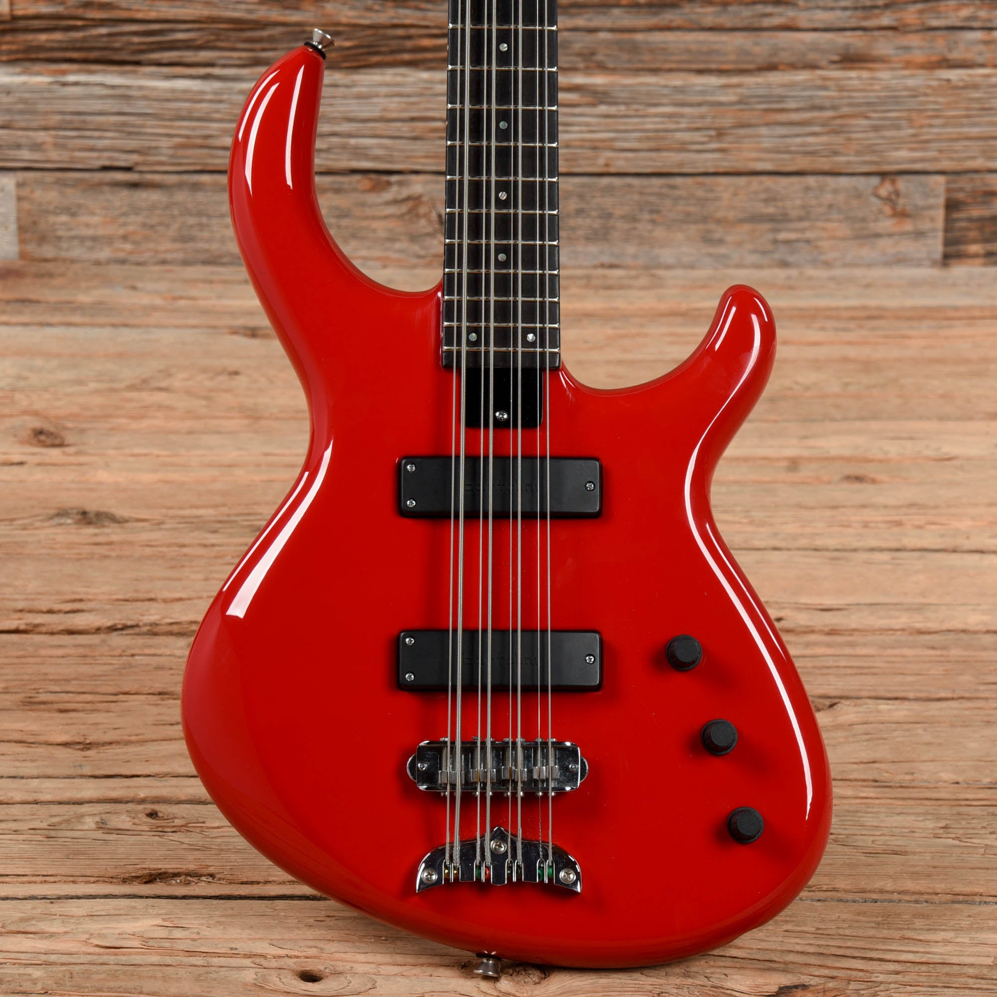 Tobias 8-String Bass Red Refin – Chicago Music Exchange