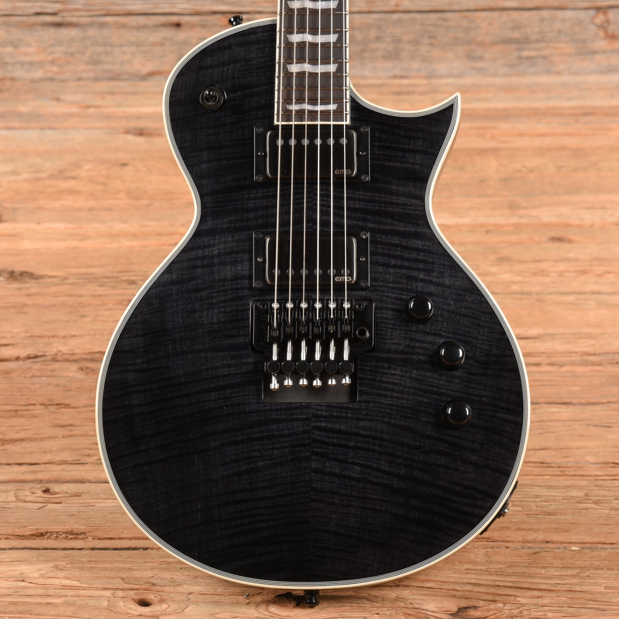 LTD Deluxe EC-1000FR See Thru Black 2021 – Chicago Music Exchange