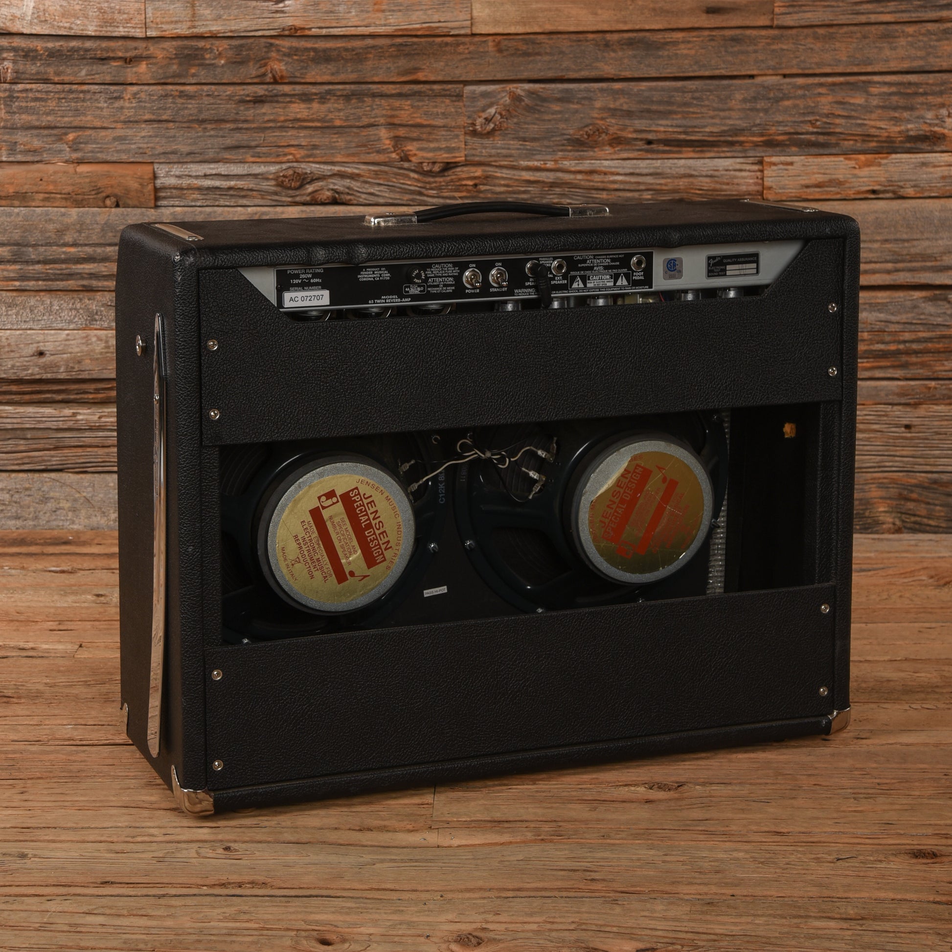 Fender 65 Twin Reverb Reissue 2-Channel 85-Watt 2x12" Guitar Combo ...