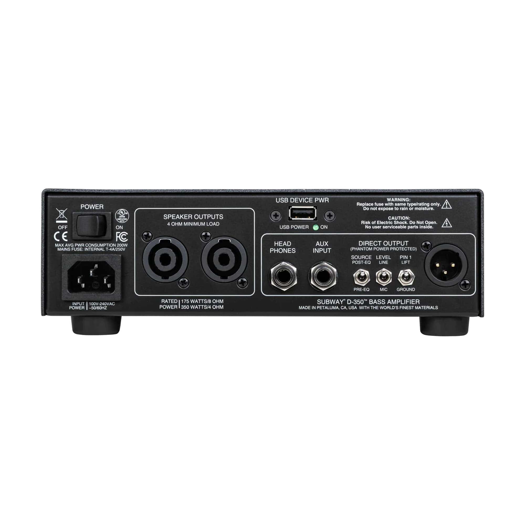 Mesa/Boogie Subway D-350 350W Ultra Compact Bass Head – Chicago Music ...