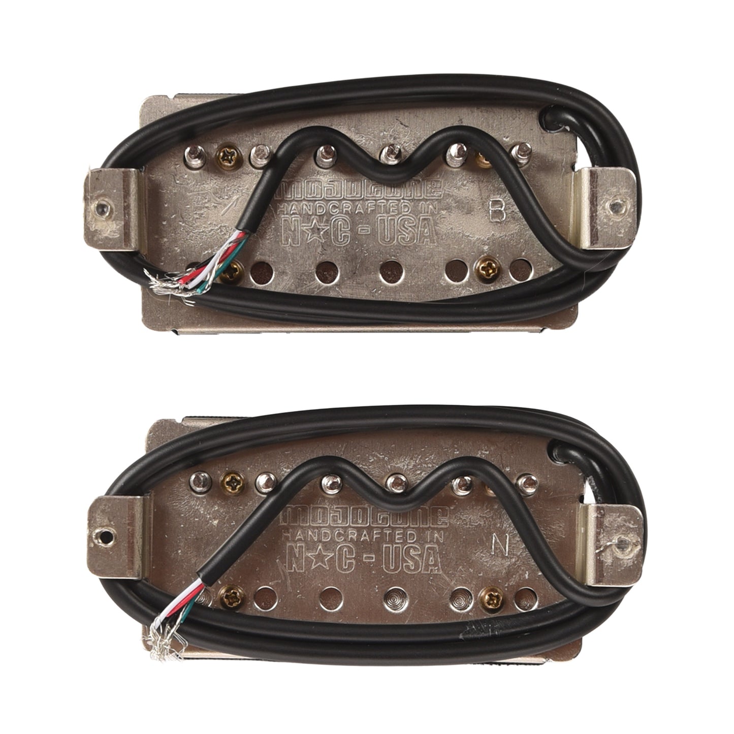 Mojotone Bill Kelliher Hellbender Humbucker Set Uncovered Double Black ...
