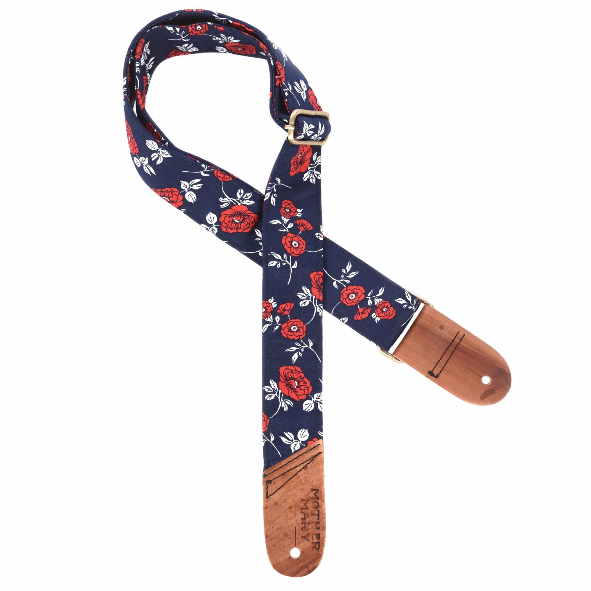 Mother Mary Navy Blue Red Floral Strap – Chicago Music Exchange