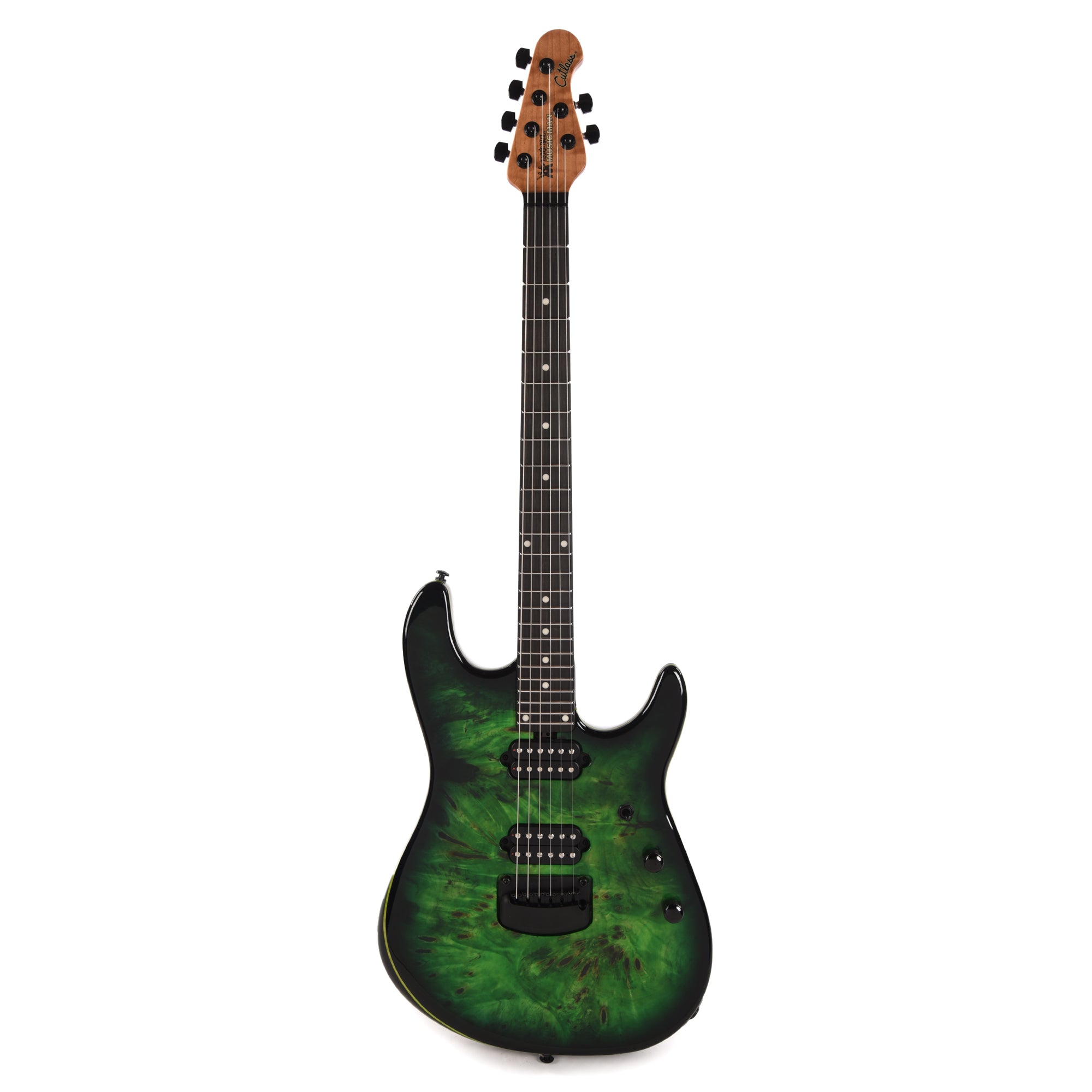 Music Man Cutlass HH Trem Jason Richardson Kokiri Forest w/Figured Roa ...