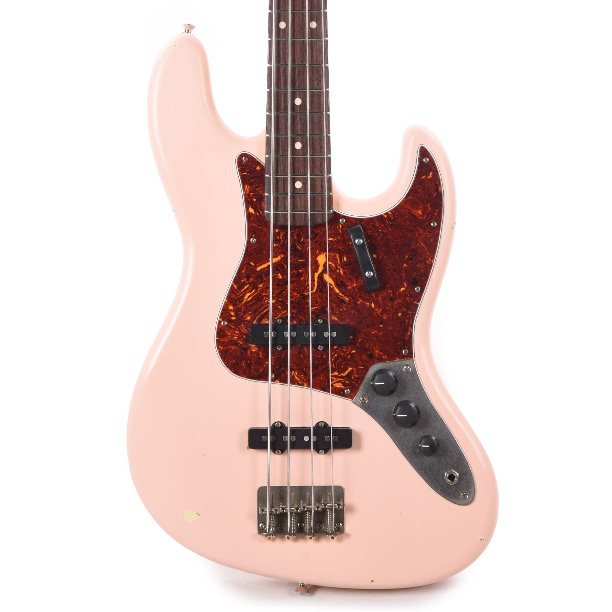 Nash JB-63 Shell Pink Light Relic w/4-Ply Tortoise Pickguard, Matching – Chicago Music Exchange