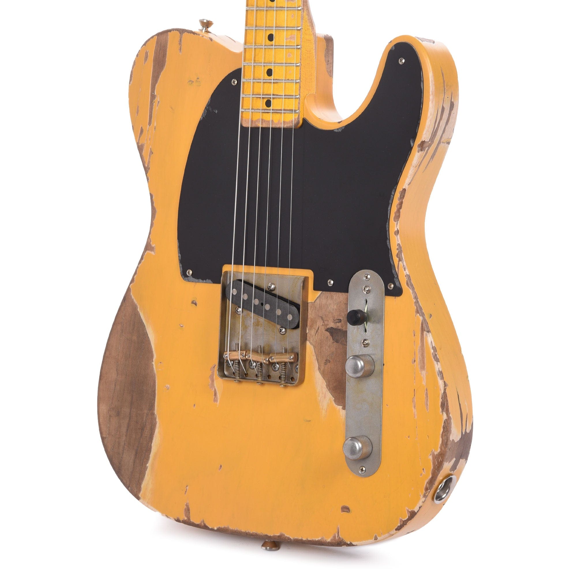 Nash E-52 Butterscotch Blonde Extra Heavy Relic w/1-Ply Black Pickguar ...