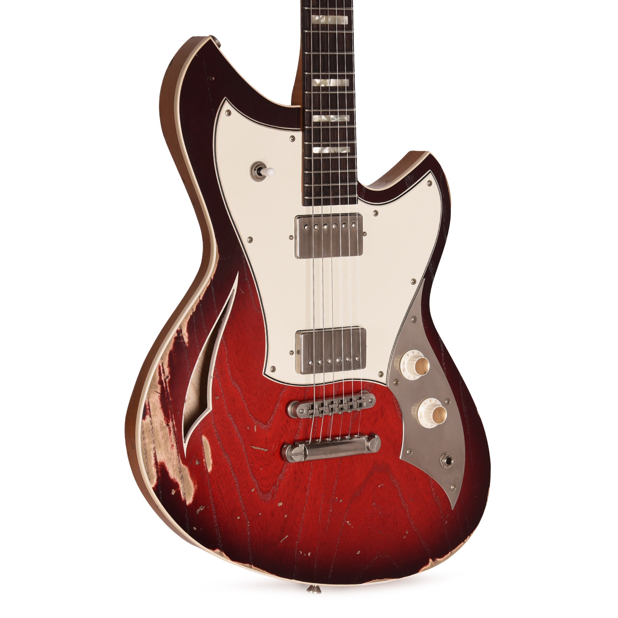 Novo Miris H2 Harmony Burst Medium Distress w/ Fralin Pure PAF Pickups ...