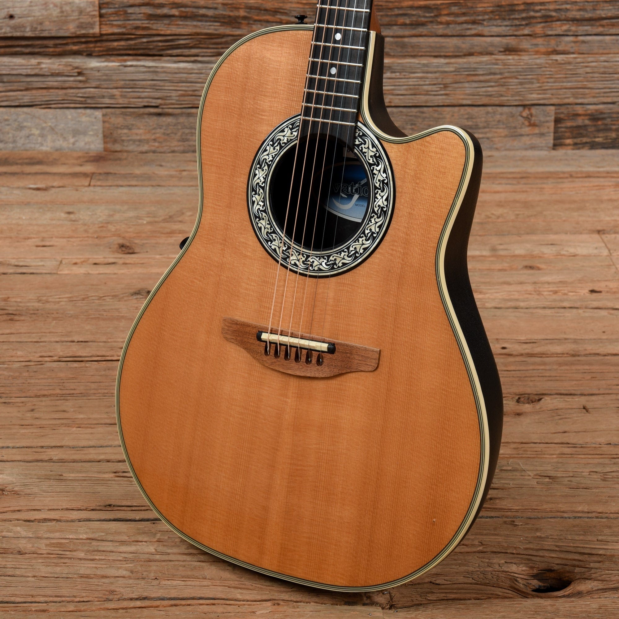 Ovation 4861 Balladeer Natural 1980s – Chicago Music Exchange