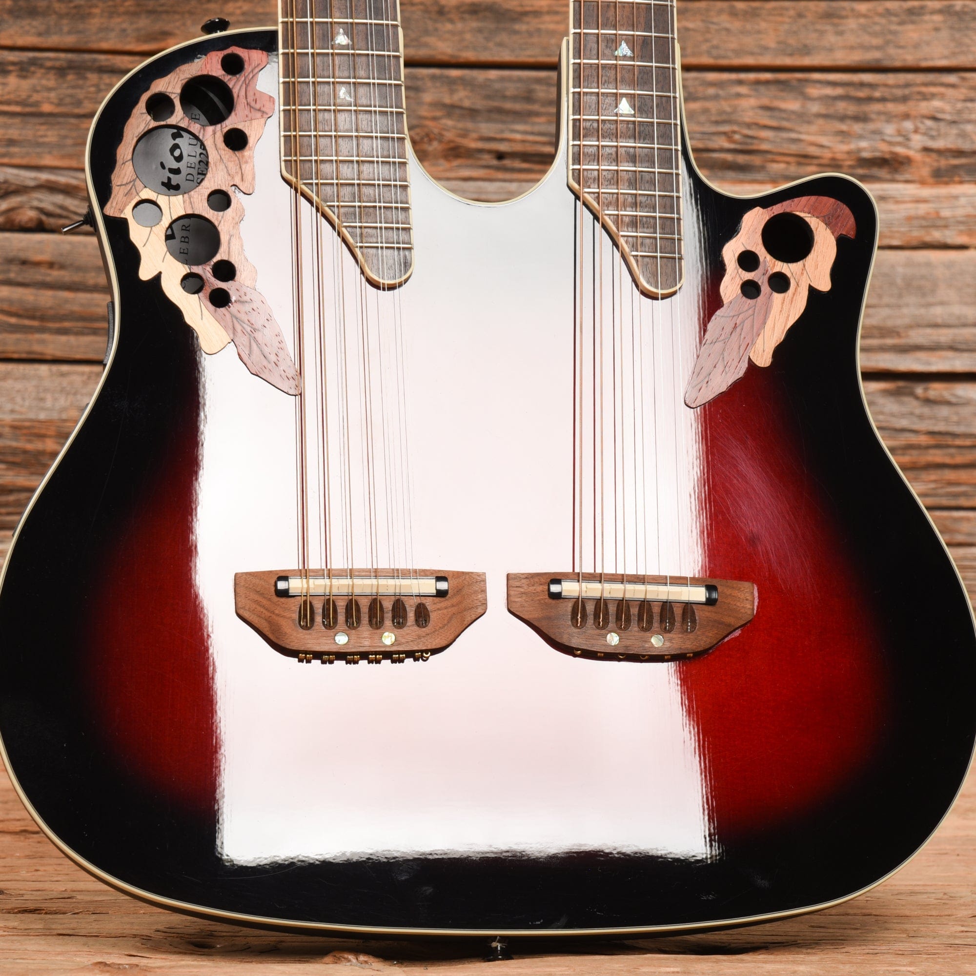 Ovation CSE225 Celebrity Double Neck Sunburst – Chicago Music Exchange