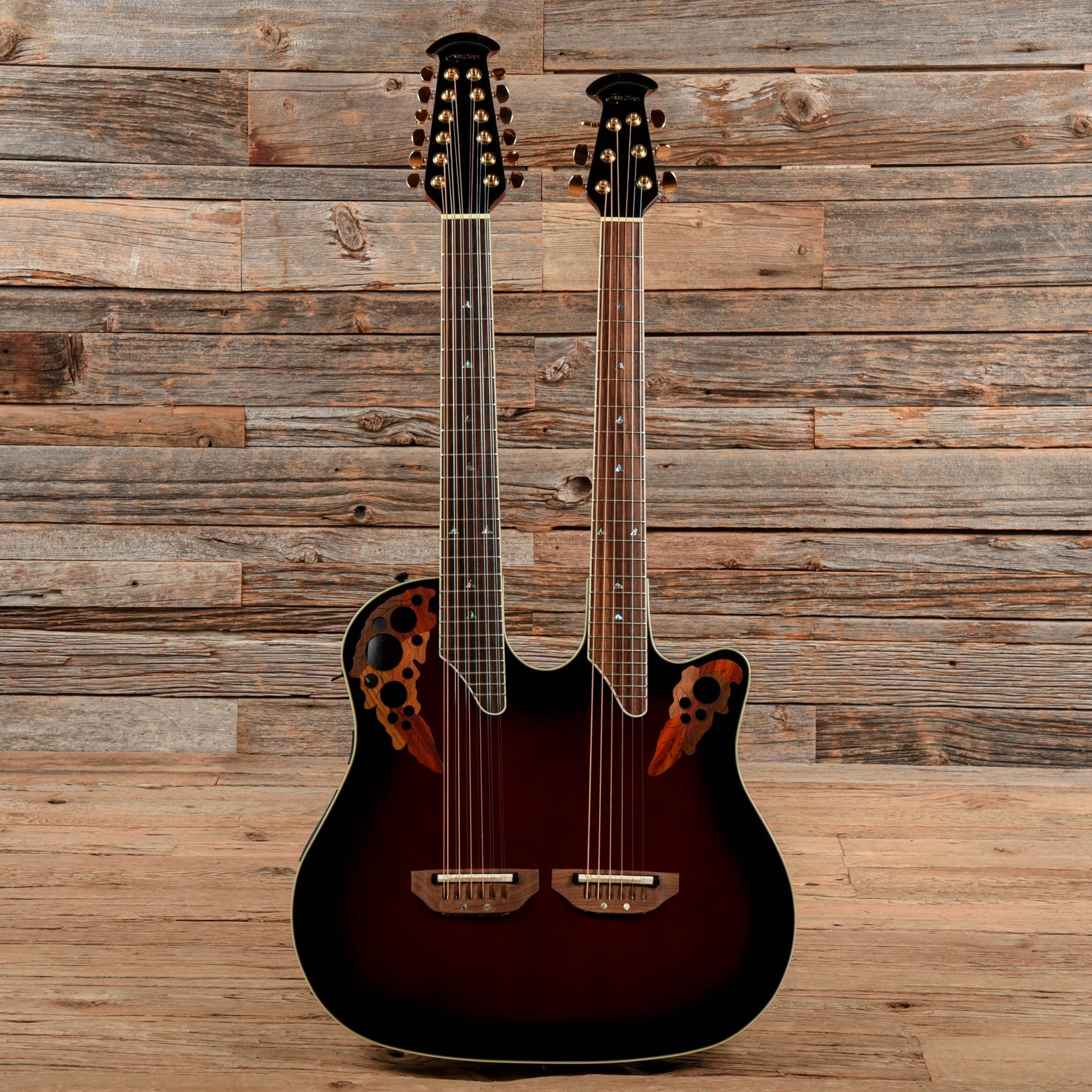Ovation CSE225 Celebrity Double Neck Sunburst – Chicago Music Exchange