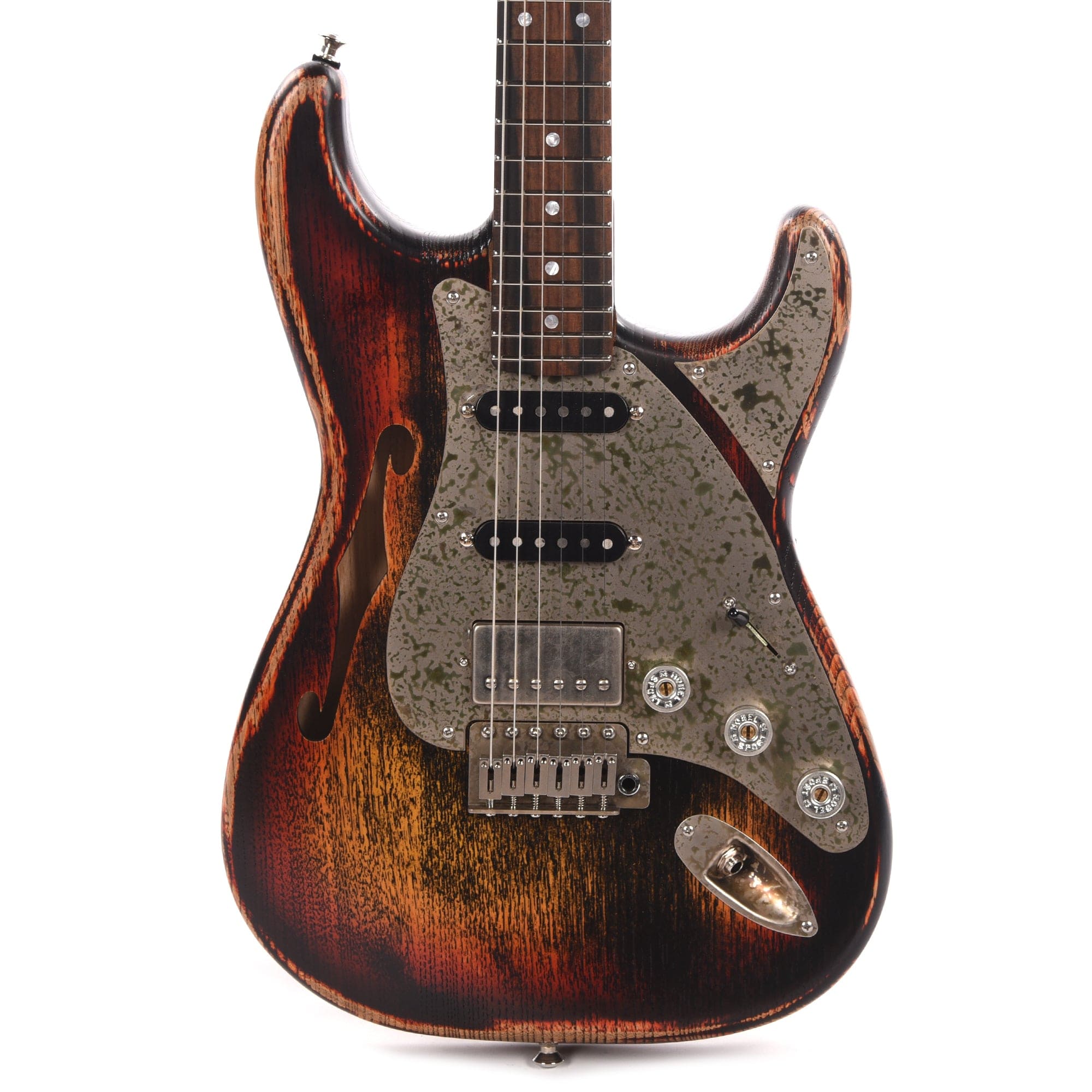 Paoletti Stratospheric Lounge Thinline HSS Heavy Relic Black w/Exotic ...