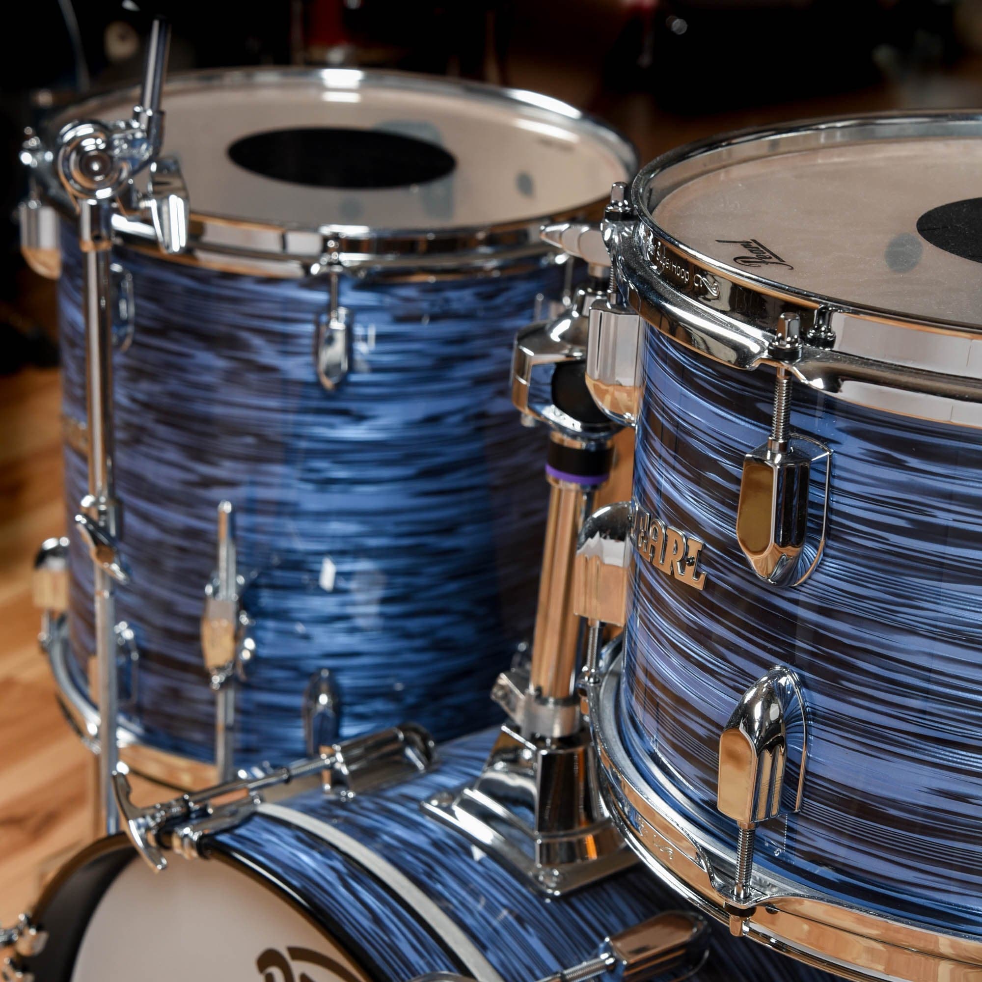 Pearl President Series Deluxe 4pc. Drum Kit Ocean Ripple 12/14/20/6.5x ...