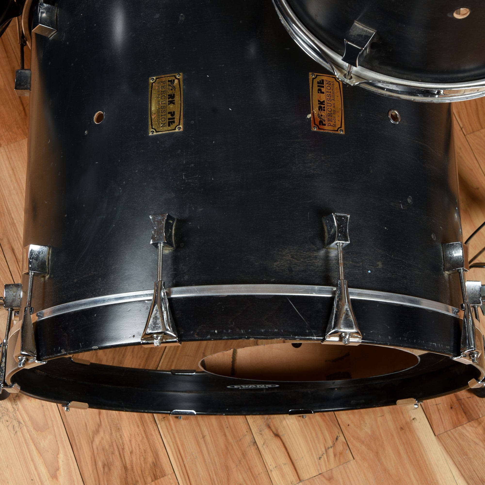 Pork Pie USA Maple Custom 10/12/14/22/6x14 Drum Kit 5pc Ebony Satin – Chicago Music Exchange