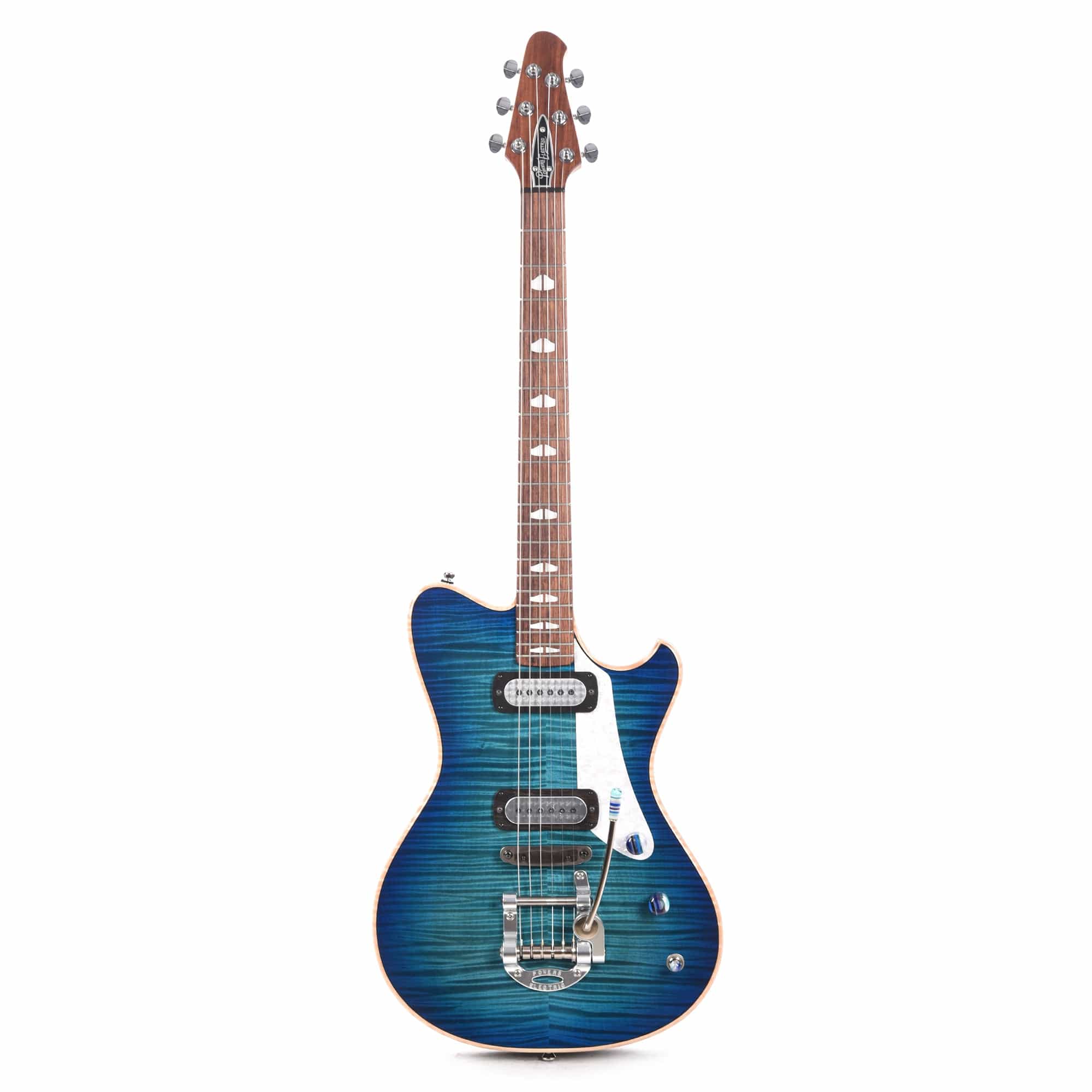 Powers Electric A-Type Blue Lagoon w/FF42 Pickups – Chicago Music Exchange