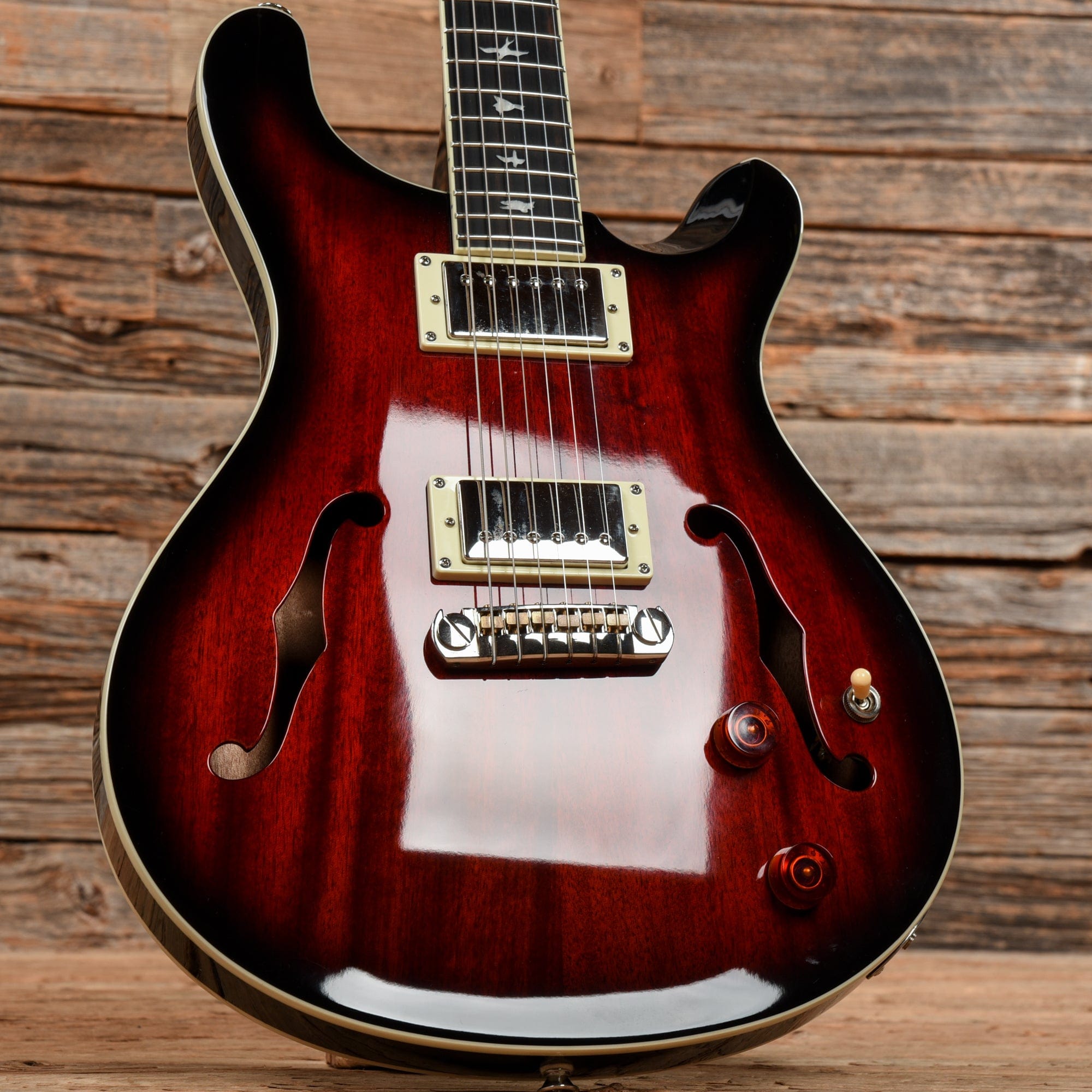 PRS SE Hollowbody Standard Fire Red Burst 2021 – Chicago Music Exchange