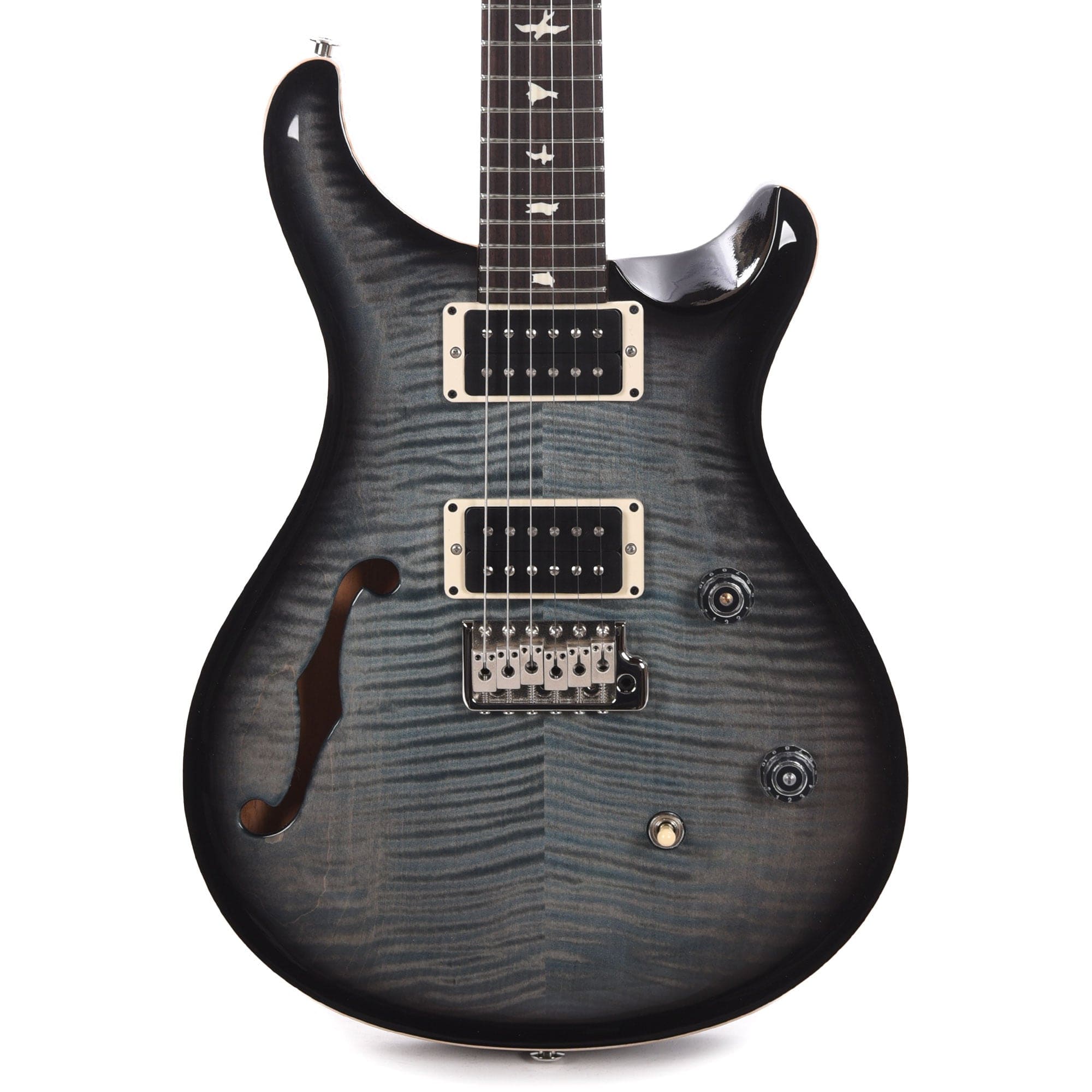 PRS CE 24 Semi-Hollow Faded Blue Smokeburst – Chicago Music Exchange