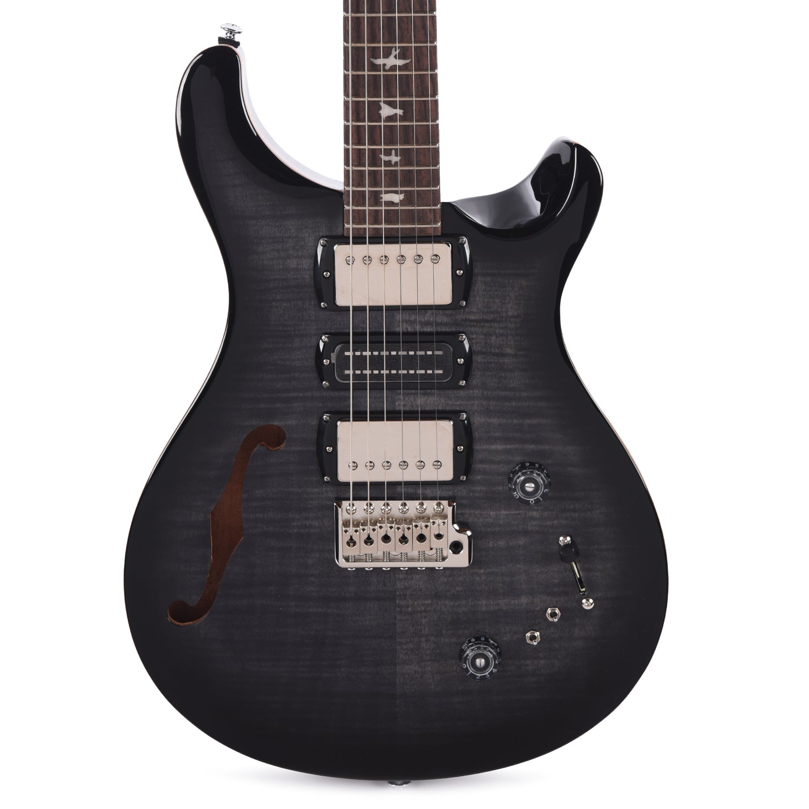 PRS SE Special Semi-Hollow Charcoal Burst – Chicago Music Exchange