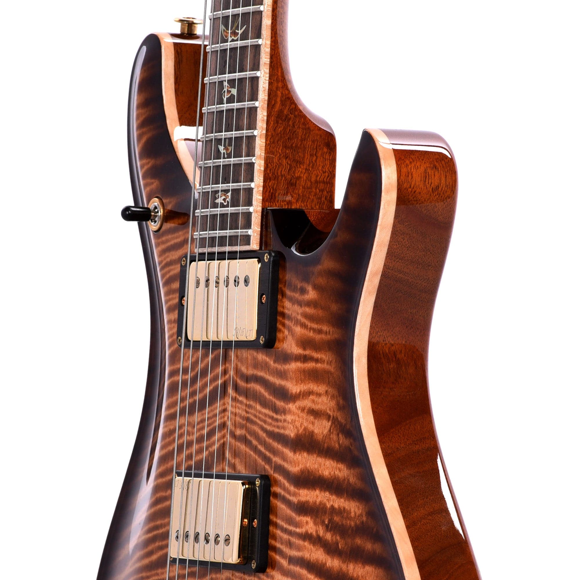 PRS Private Stock #10449 McCarty 594 Copperhead Smoked Burst Curly Map ...