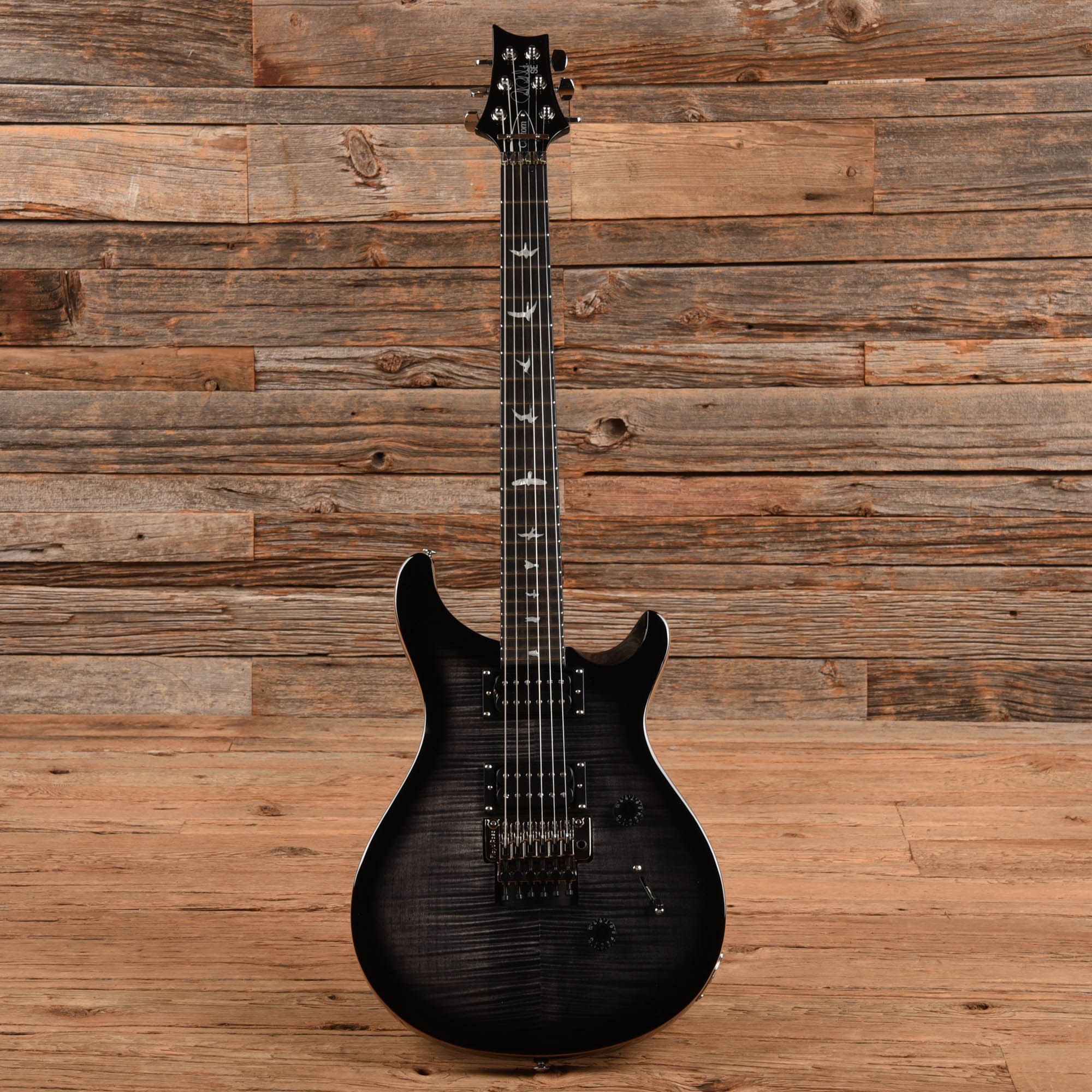 PRS SE Floyd Custom 24 Transparent Black 2021 – Chicago Music Exchange