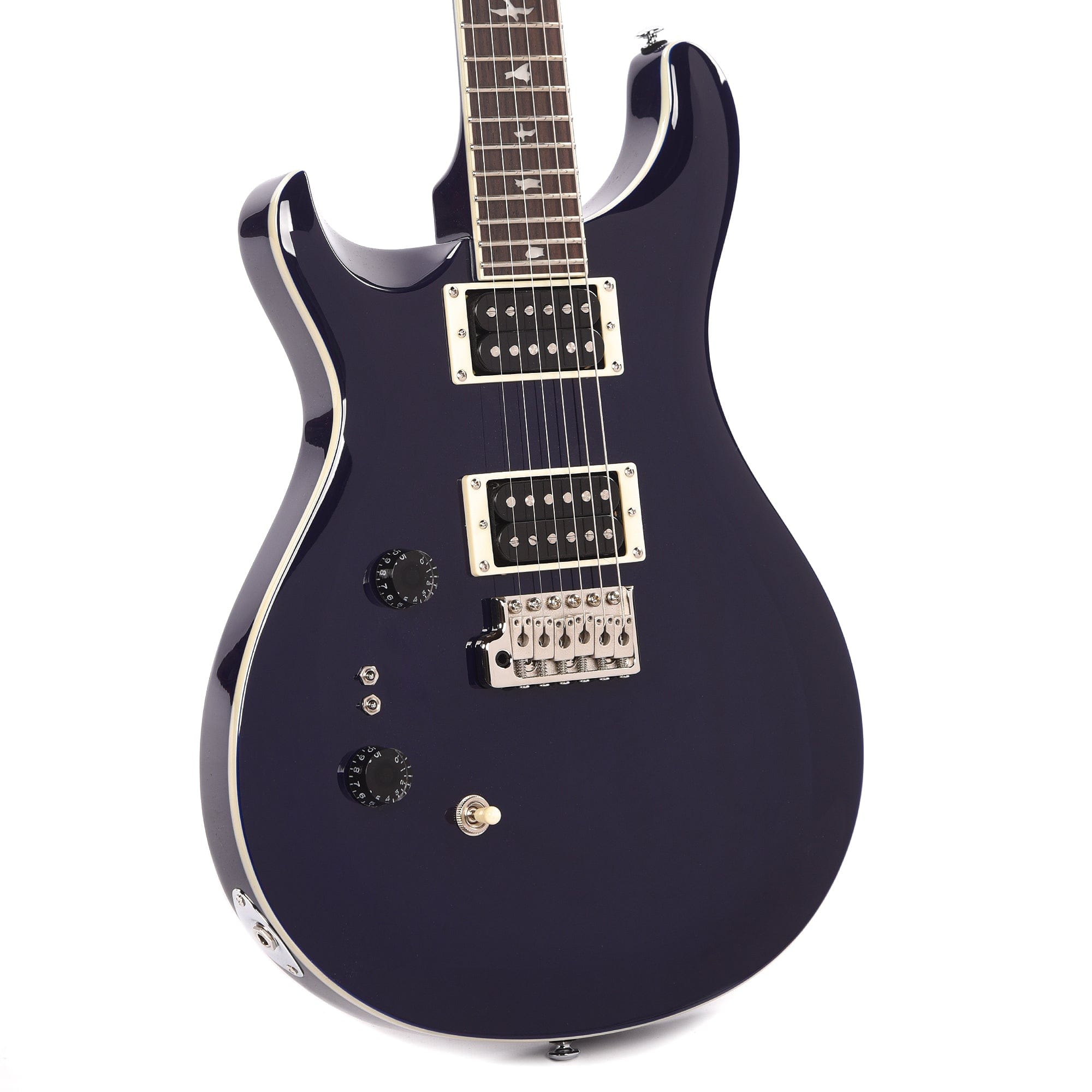 PRS SE Standard 24-08 LEFTY Translucent Blue – Chicago Music Exchange