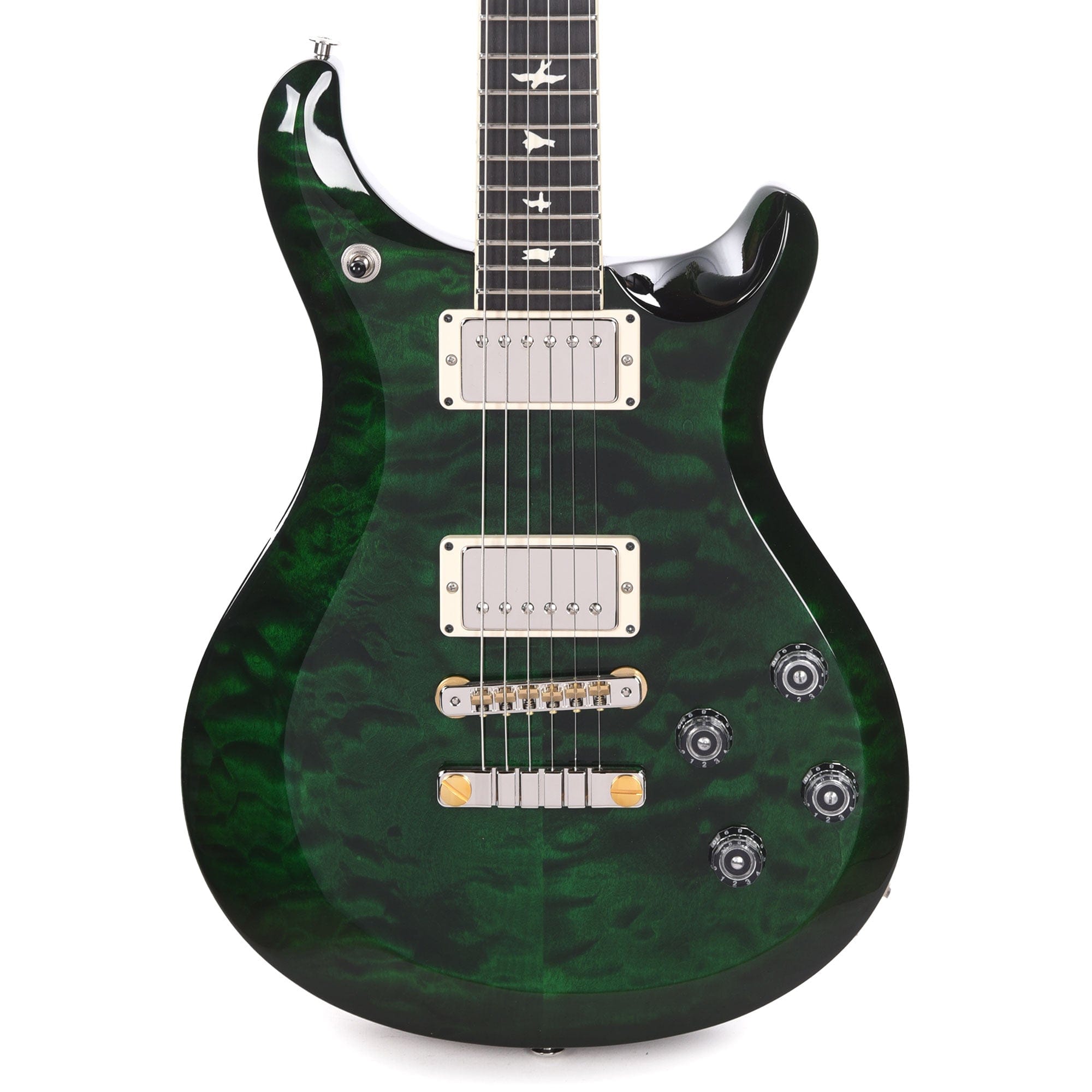 PRS Special Run S2 McCarty 594 Quilt Top Emerald Green w/Ebony Fingerb ...