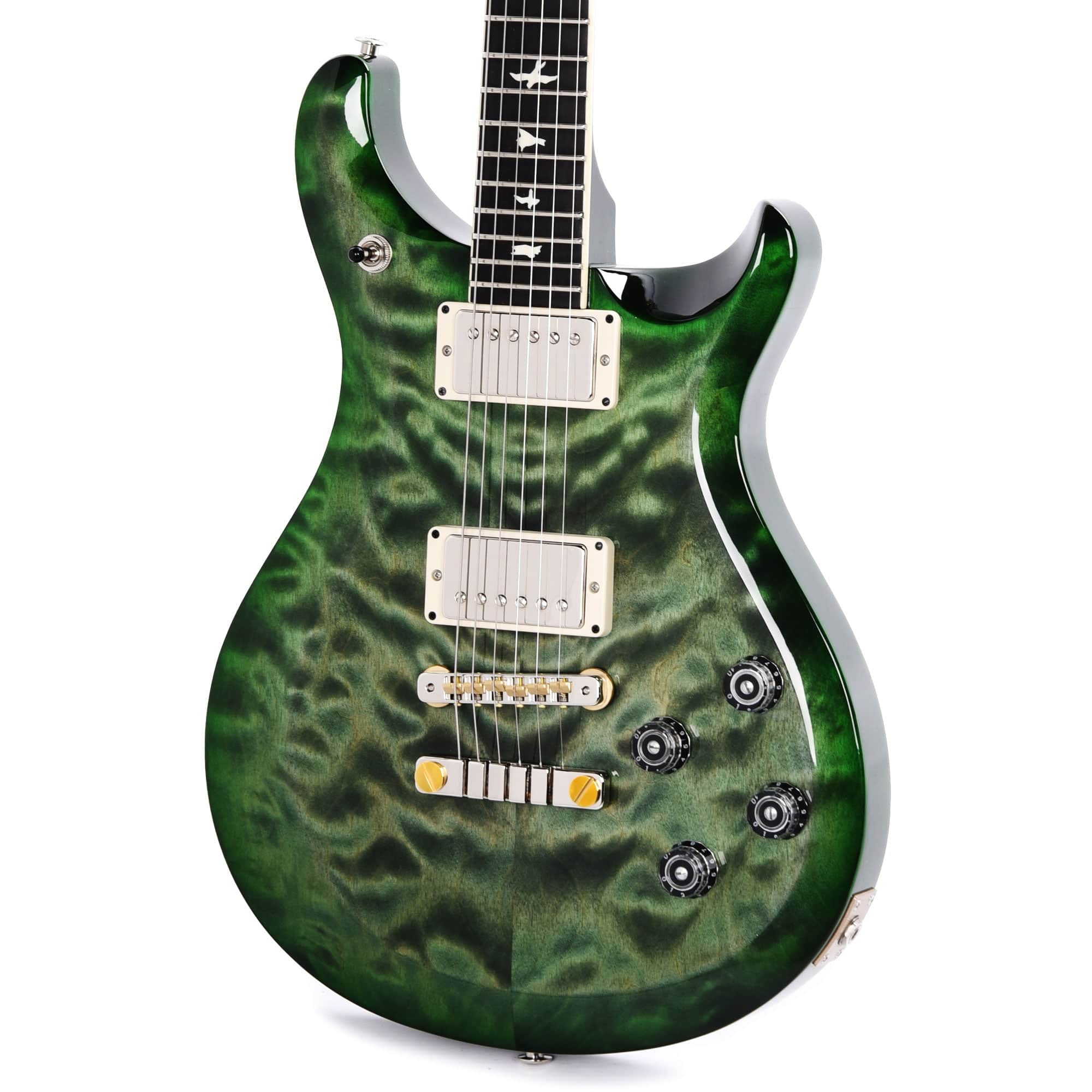 PRS Special Run S2 McCarty 594 Quilt Top Trampas Green w/Ebony Fingerb ...