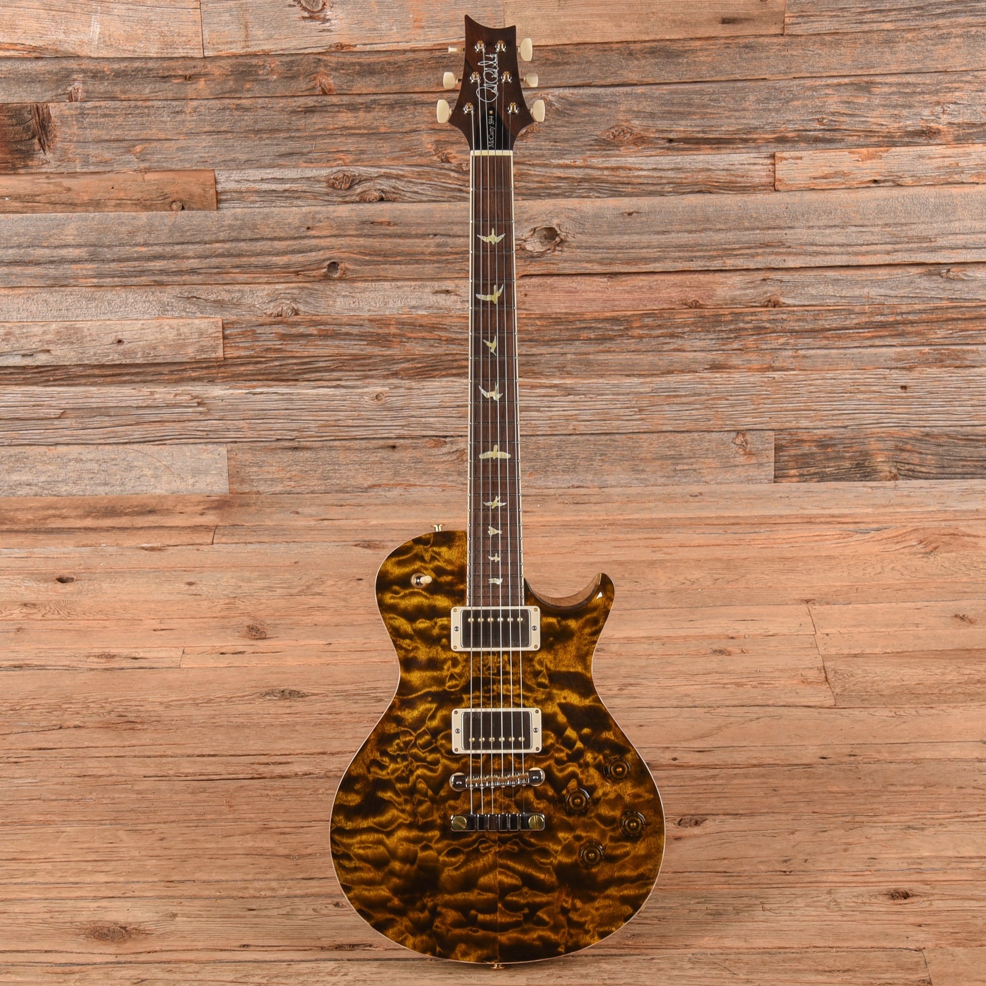 PRS Wood Library McCarty 594 Singlecut 10-Top Quilt Yellow Tiger 2024 ...