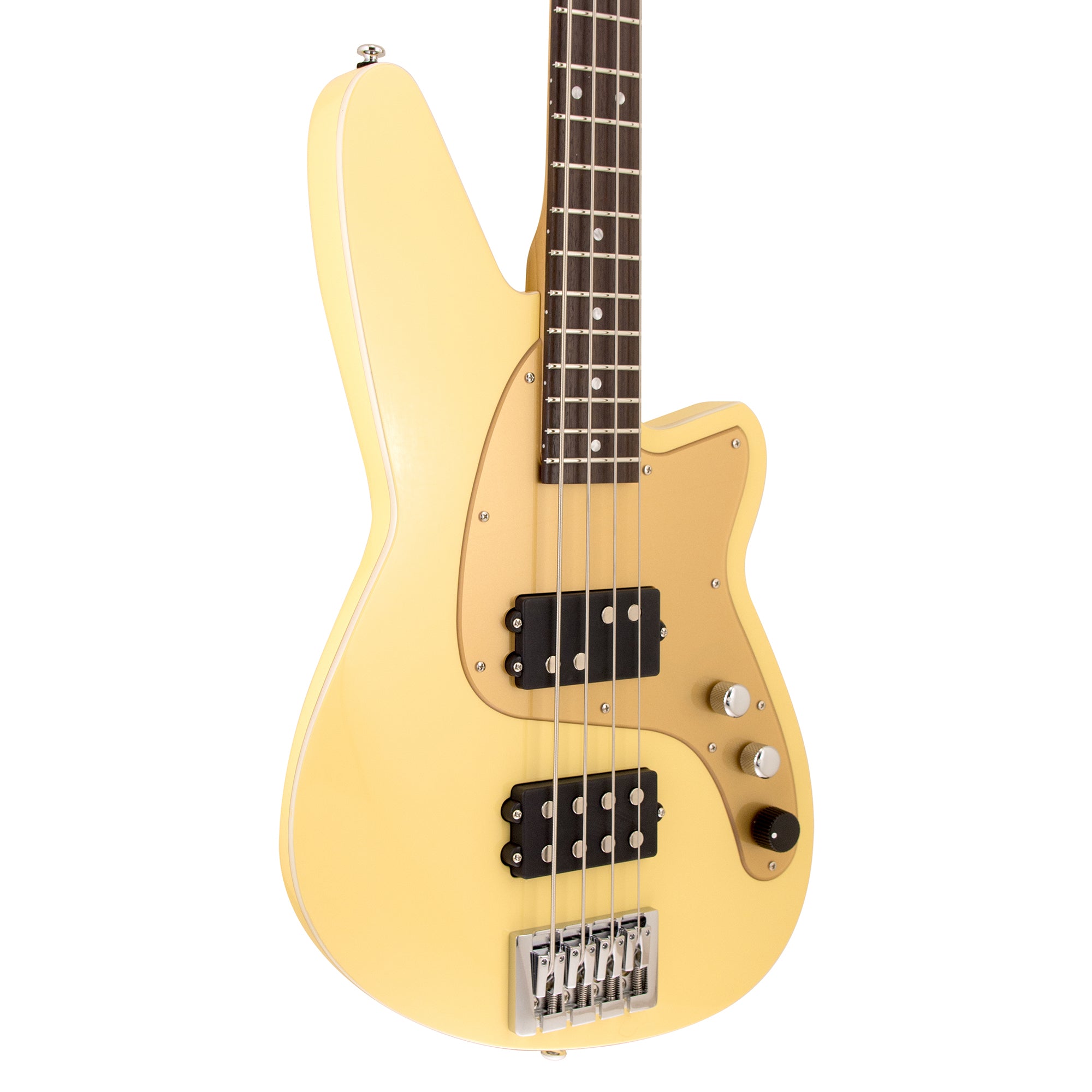 Reverend Mercalli Bass Guitar Powder Yellow – Chicago Music Exchange