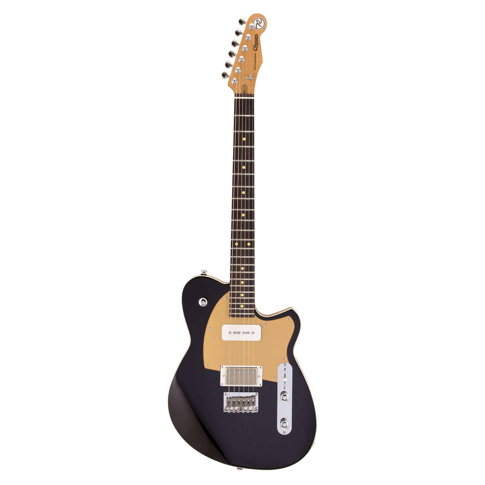 Reverend Charger H90 Electric Guitar Midnight Black – Chicago Music ...