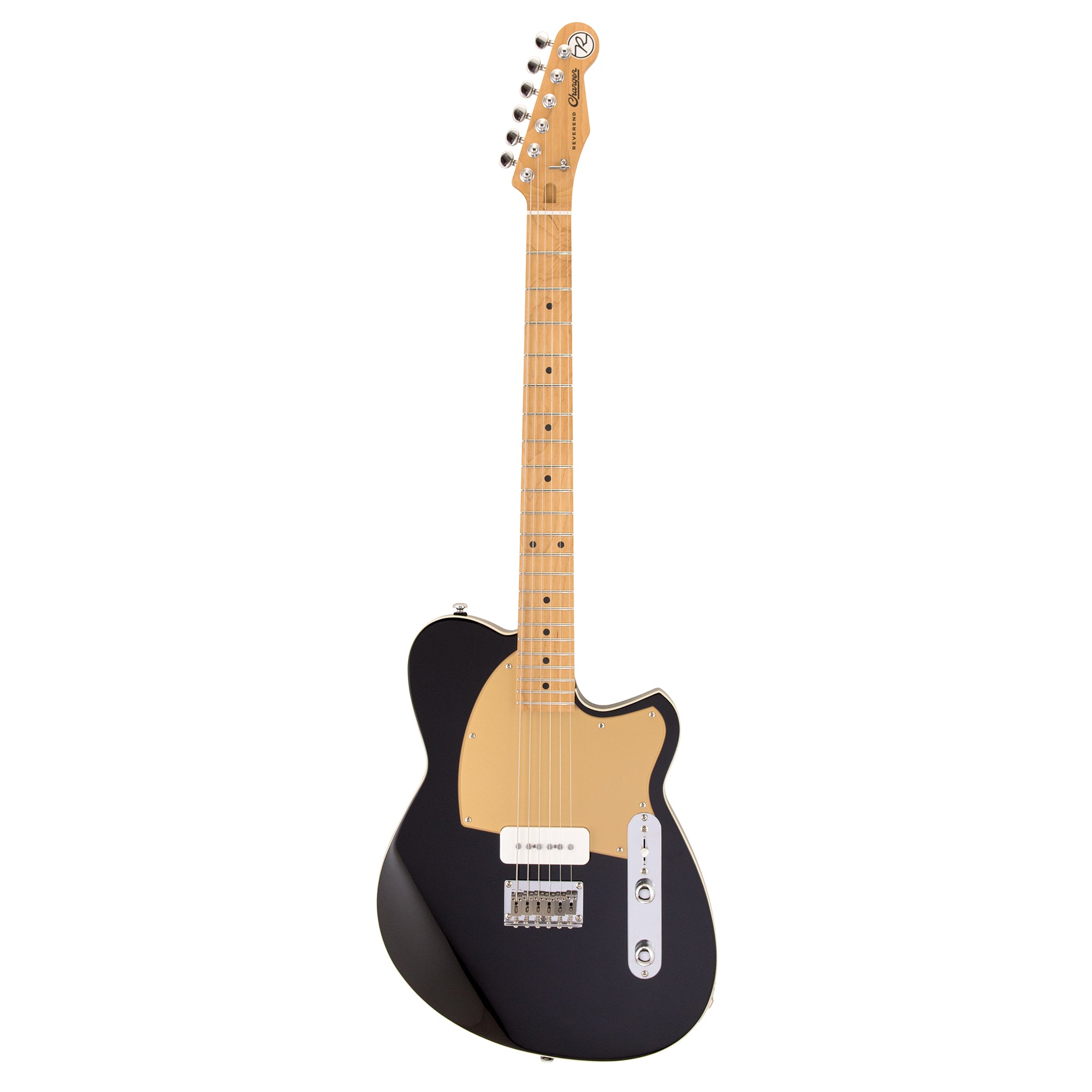 Reverend Charger JR Electric Guitar Midnight Black – Chicago Music Exchange