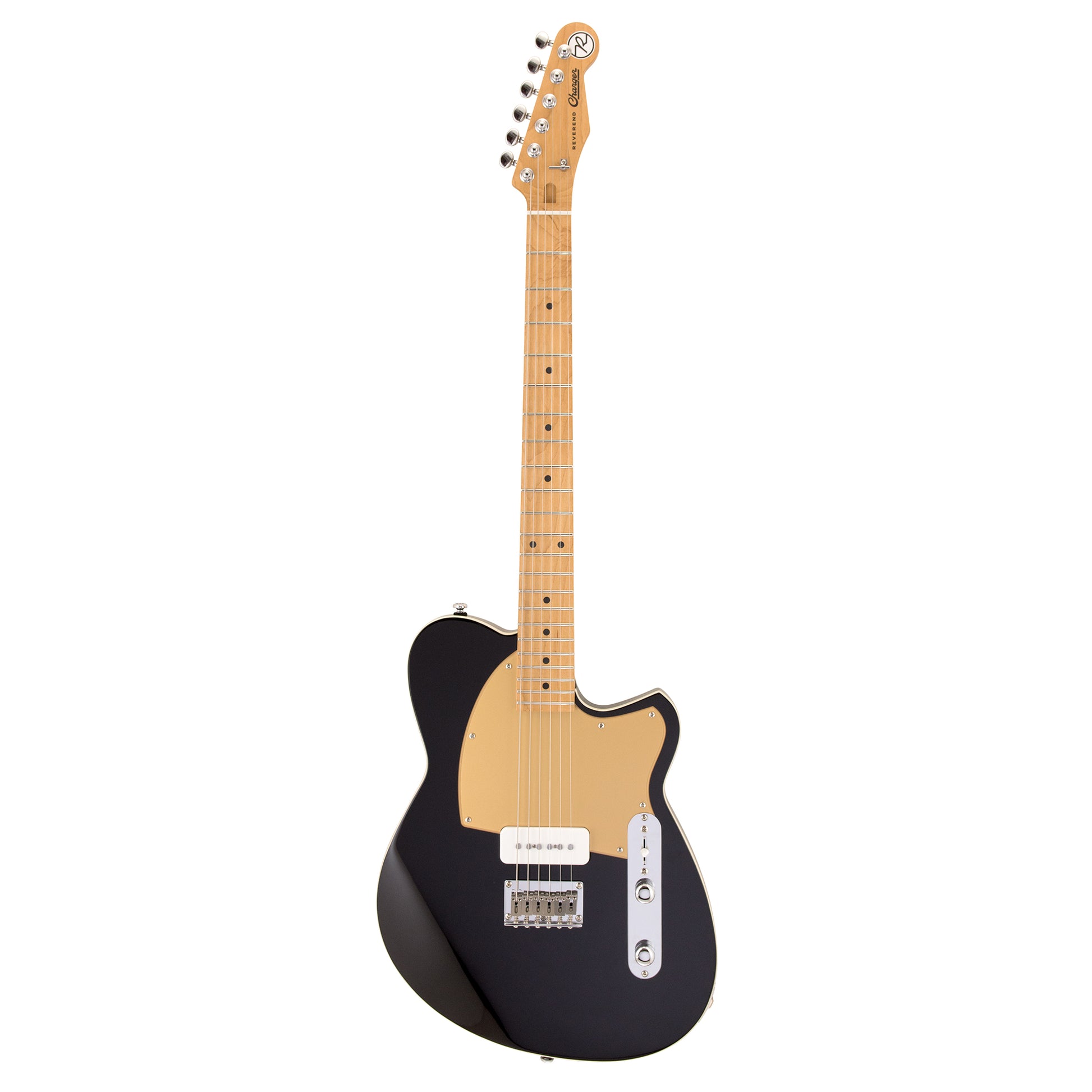 Reverend Charger JR Electric Guitar Midnight Black – Chicago Music Exchange