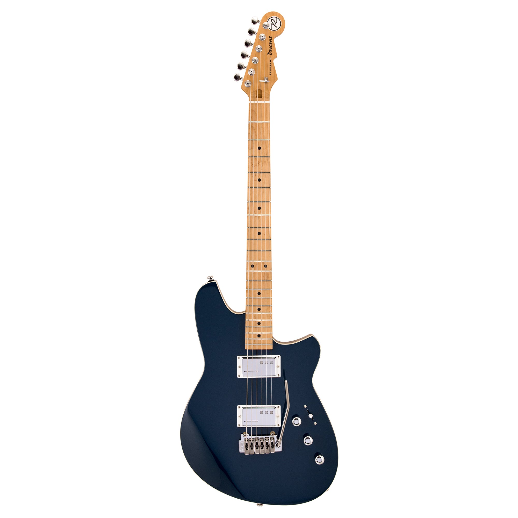 Reverend Descent Baritone Electric Guitar w/ Wilkinson High Tide Blue ...