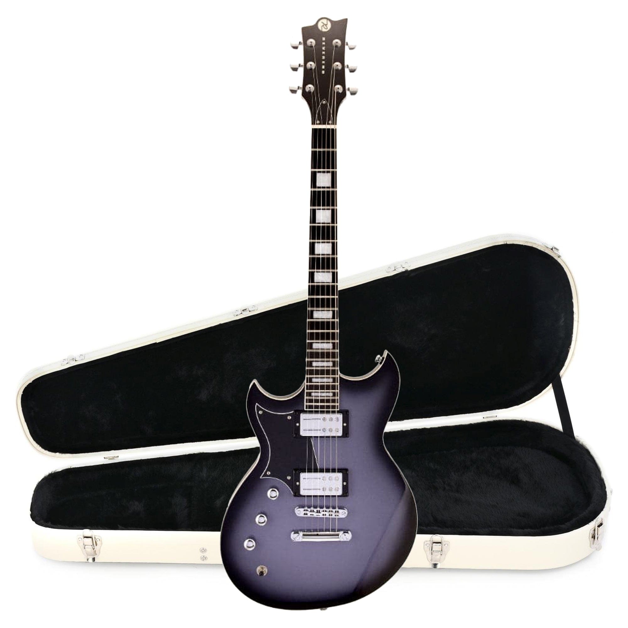 Reverend Sensei RA Periwinkle Burst LEFTY Hardshell Case Bundle ...