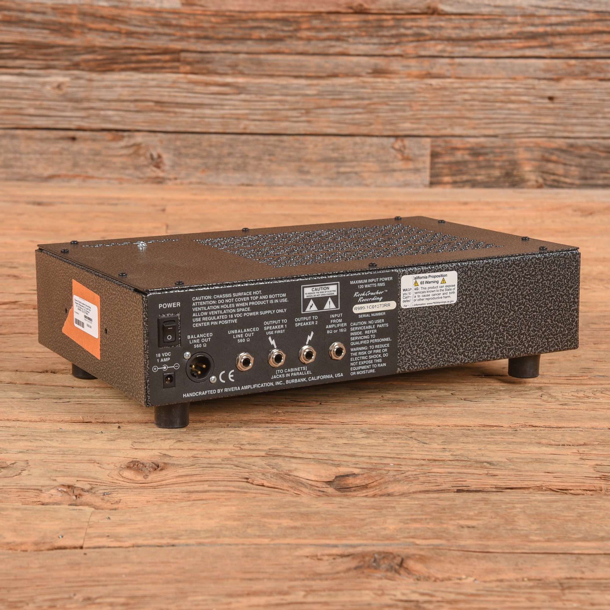 Rivera RockCrusher Recording Power Attenuator & Load Box 8/16 Ohm w/ E ...