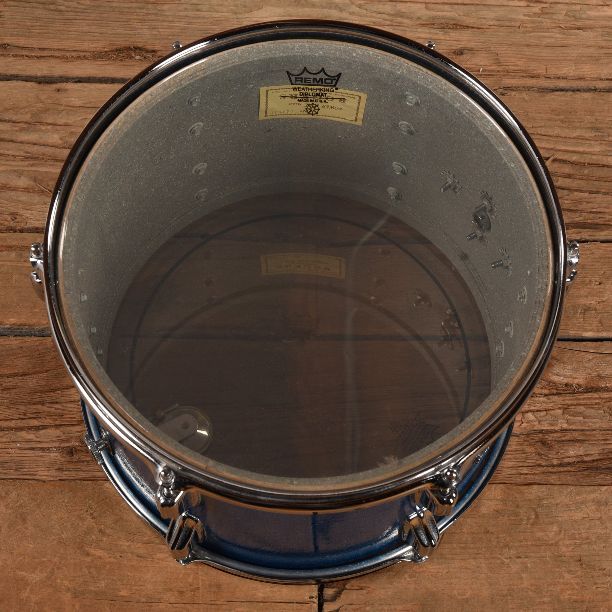 Rogers 1960's Fusion Outfit 14/13/12/20 4 pc. Drum Kit Blue Sparkle ...