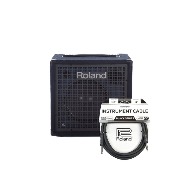 Roland KC-80 3-Channel Mixing Keyboard Amplifier 50W and (1) Cable Bun ...