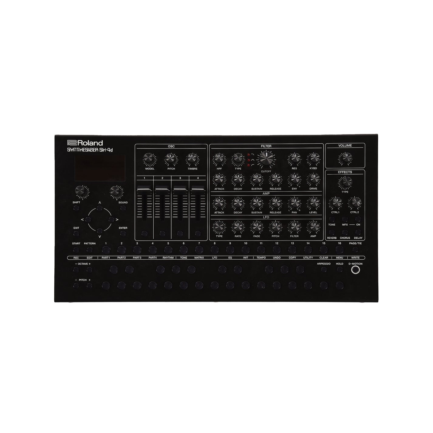 Roland SH-4D Desktop Synthesizer & Groovebox – Chicago Music Exchange
