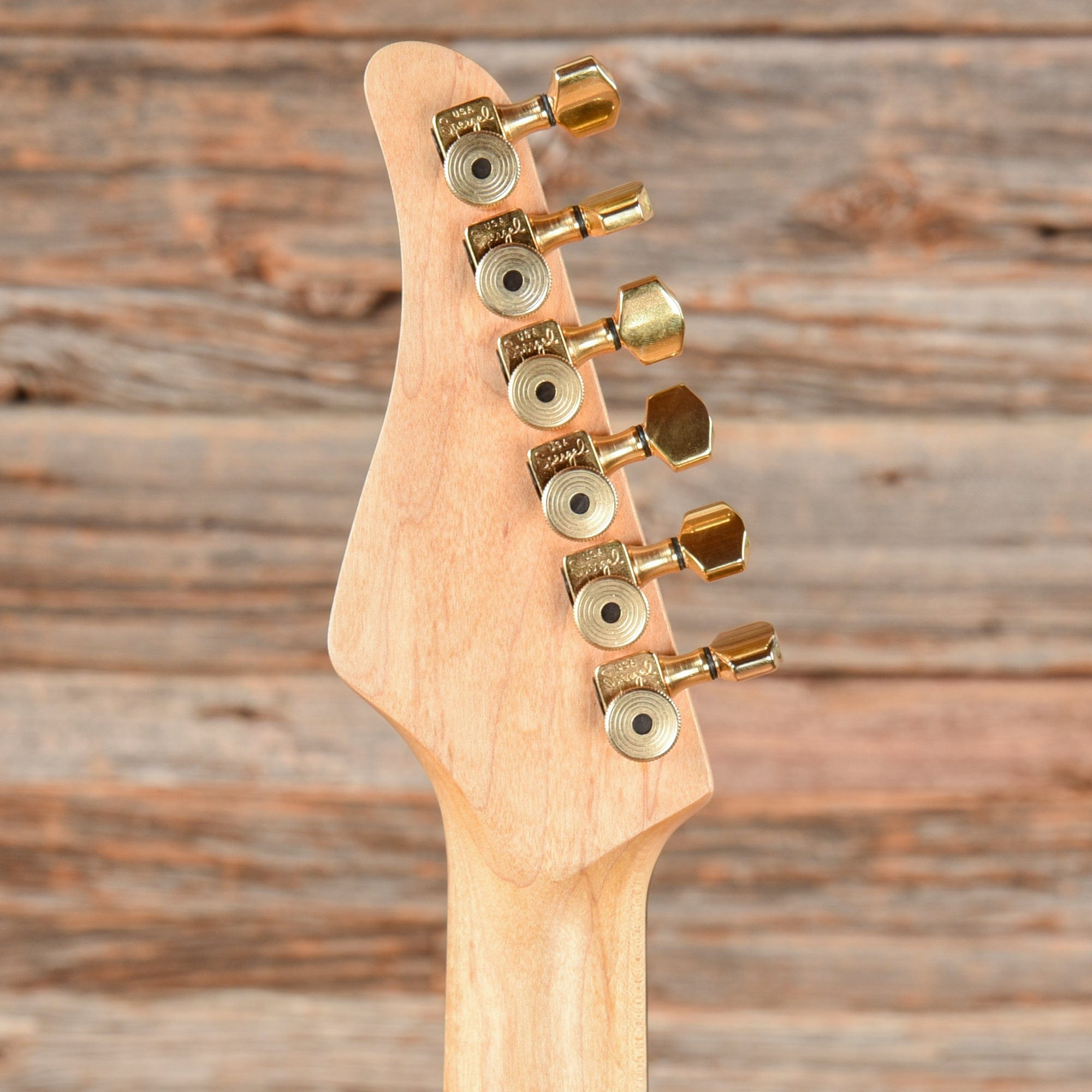 Roman Pearlcaster Korina/Lacewood Natural – Chicago Music Exchange